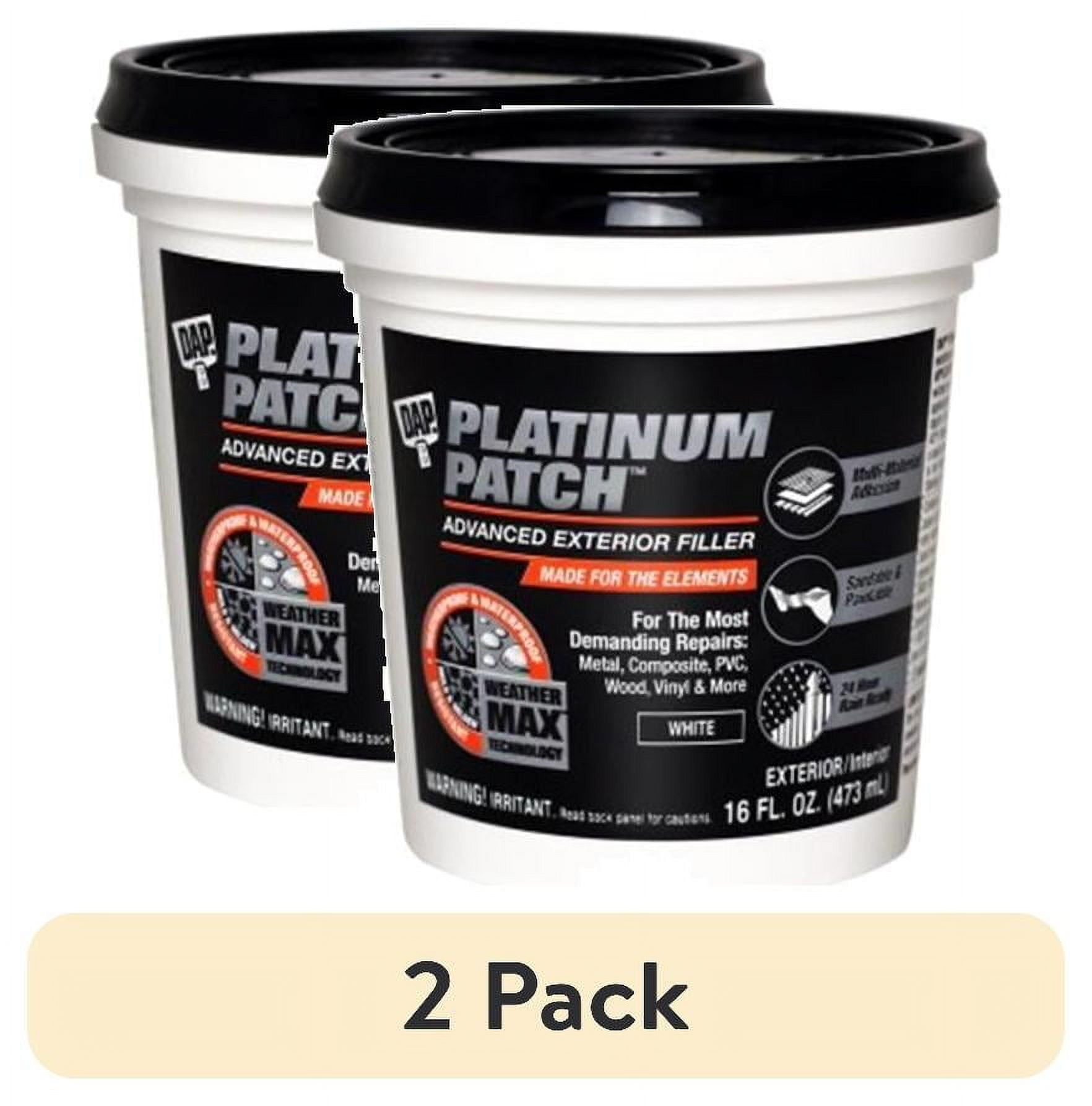 (2 pack) DAP Patching Compound 16 oz White Weatherproof Filler Plaster ...