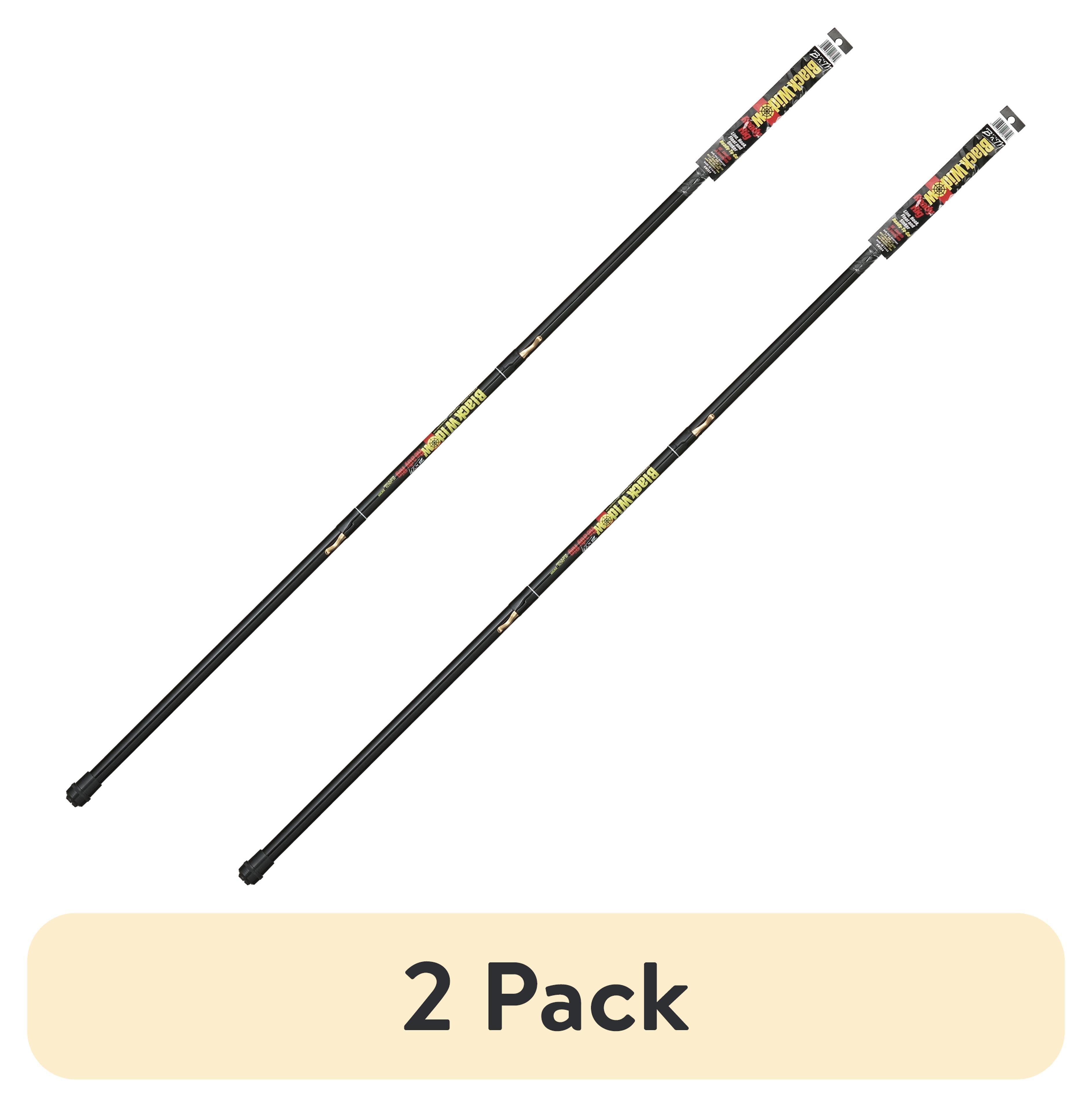 (2 pack) B'n'M Pole Black Widow Ready Rig, 10ft Telescopic Panfish Pole ...