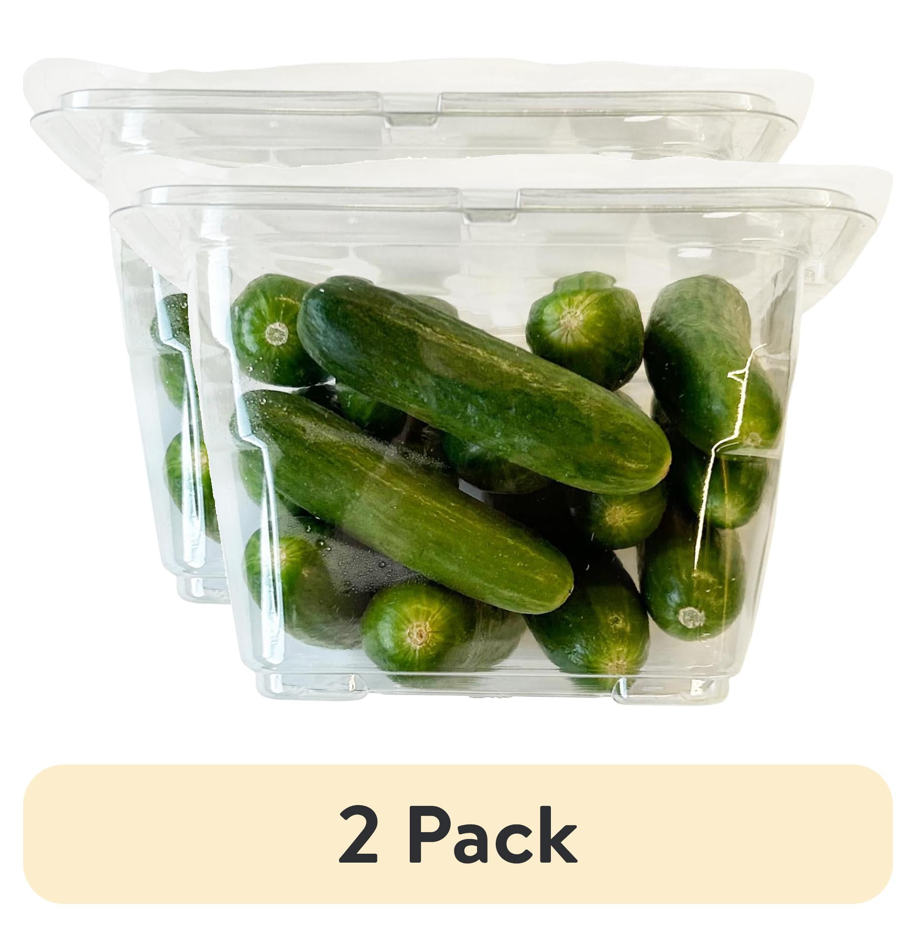 (2 pack) 16oz Mini Cocktail Cucumber - Walmart.com