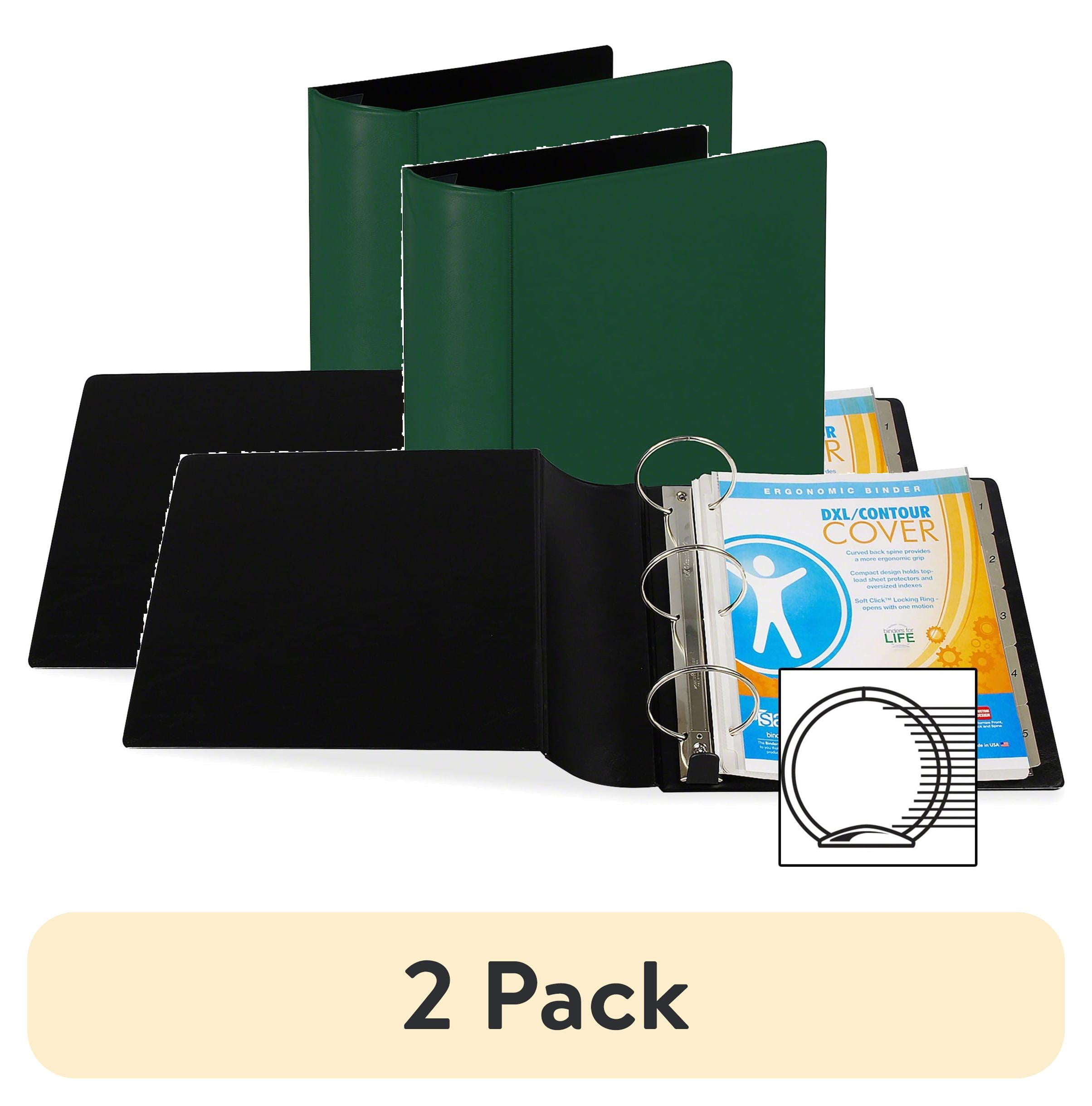 (2 pack) 174 Contour Heavy Duty Ring Binder - Walmart.com