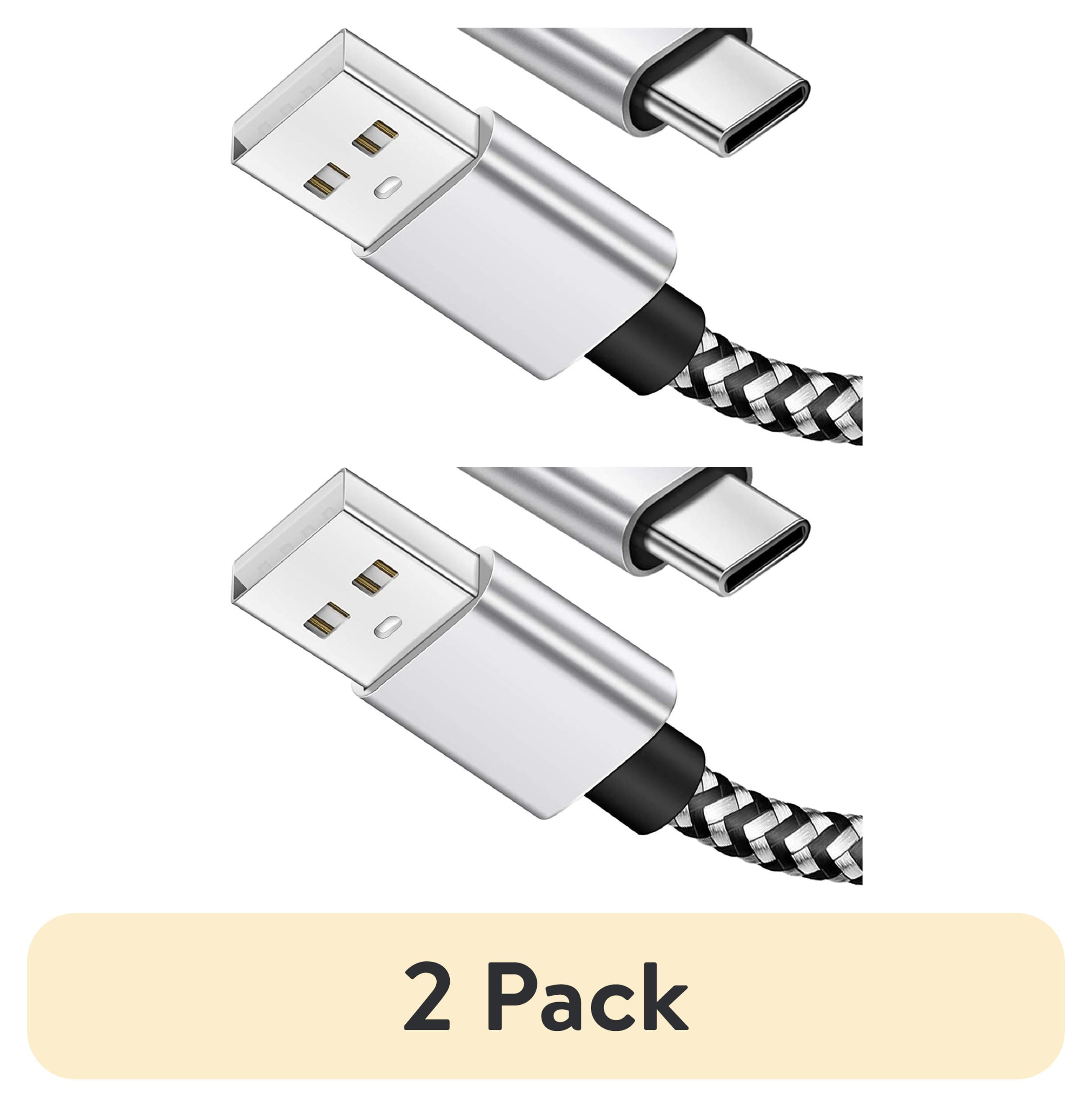 (2 pack) (2 Pack 6.6ft)Type C Charger,USB C Cable 3A Fast Charger ...