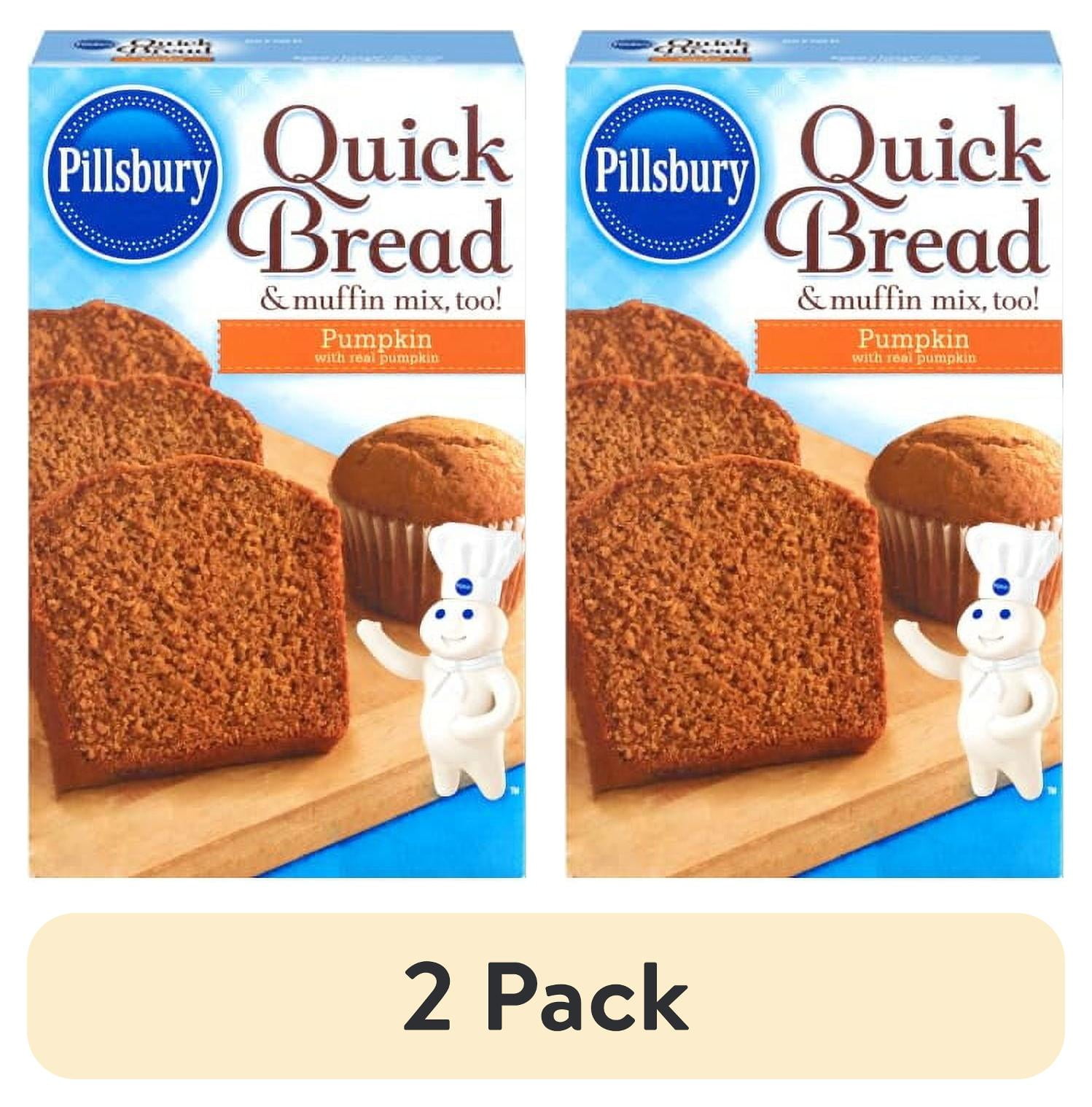 (2 pack) ( 2 Pack ) Pillsbury Pumpkin Quick Bread and Muffin Mix, 14 Oz ...