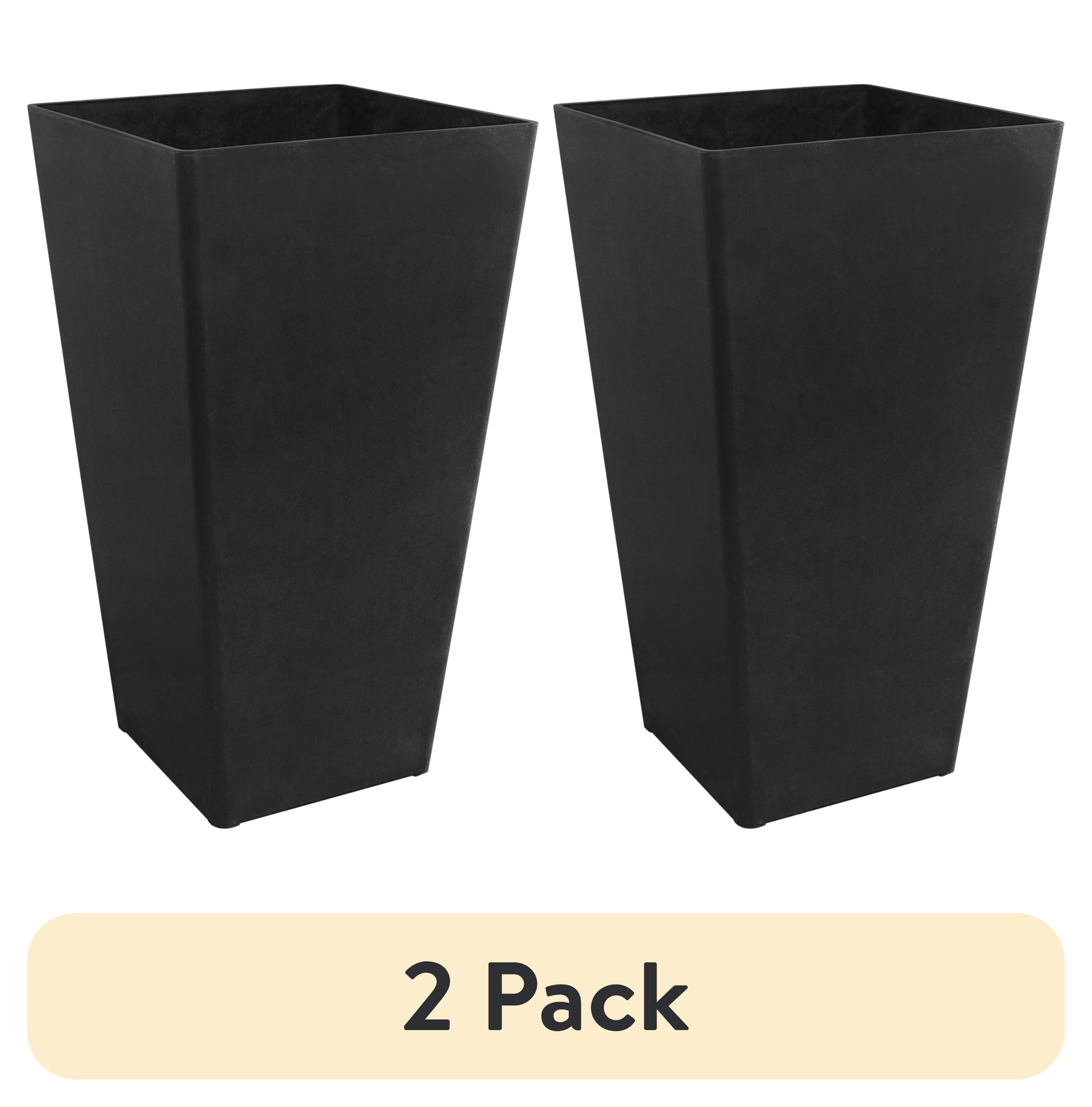 (2 pack) 24 Inch Avondale Indoor Outdoor Recycled Planter Slate ...