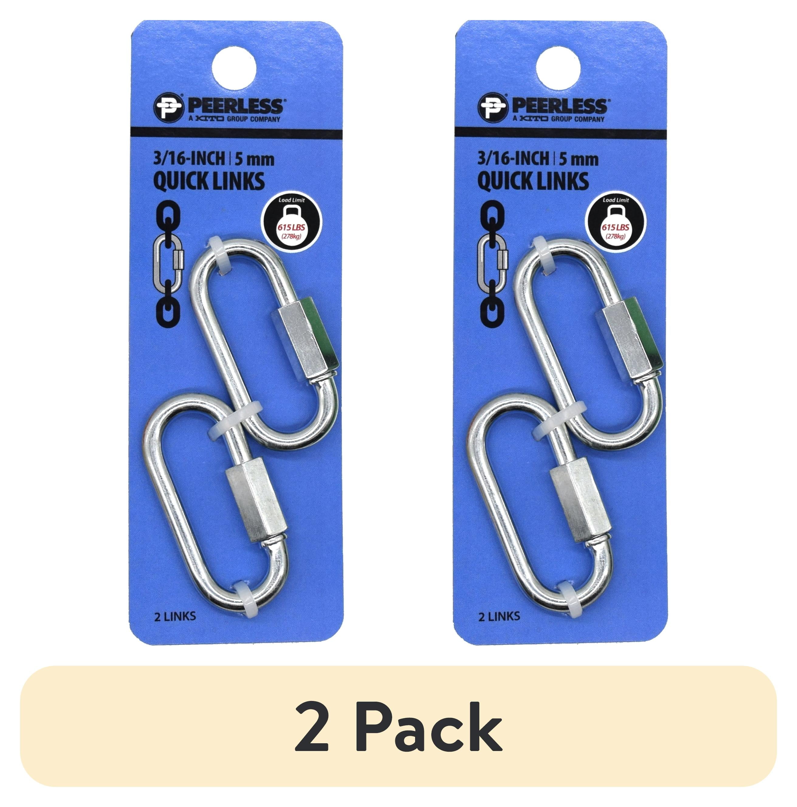 (2 pack) 3/16" Quick Links, 2-Pack, Peerless Chain Company, #4721138 ...