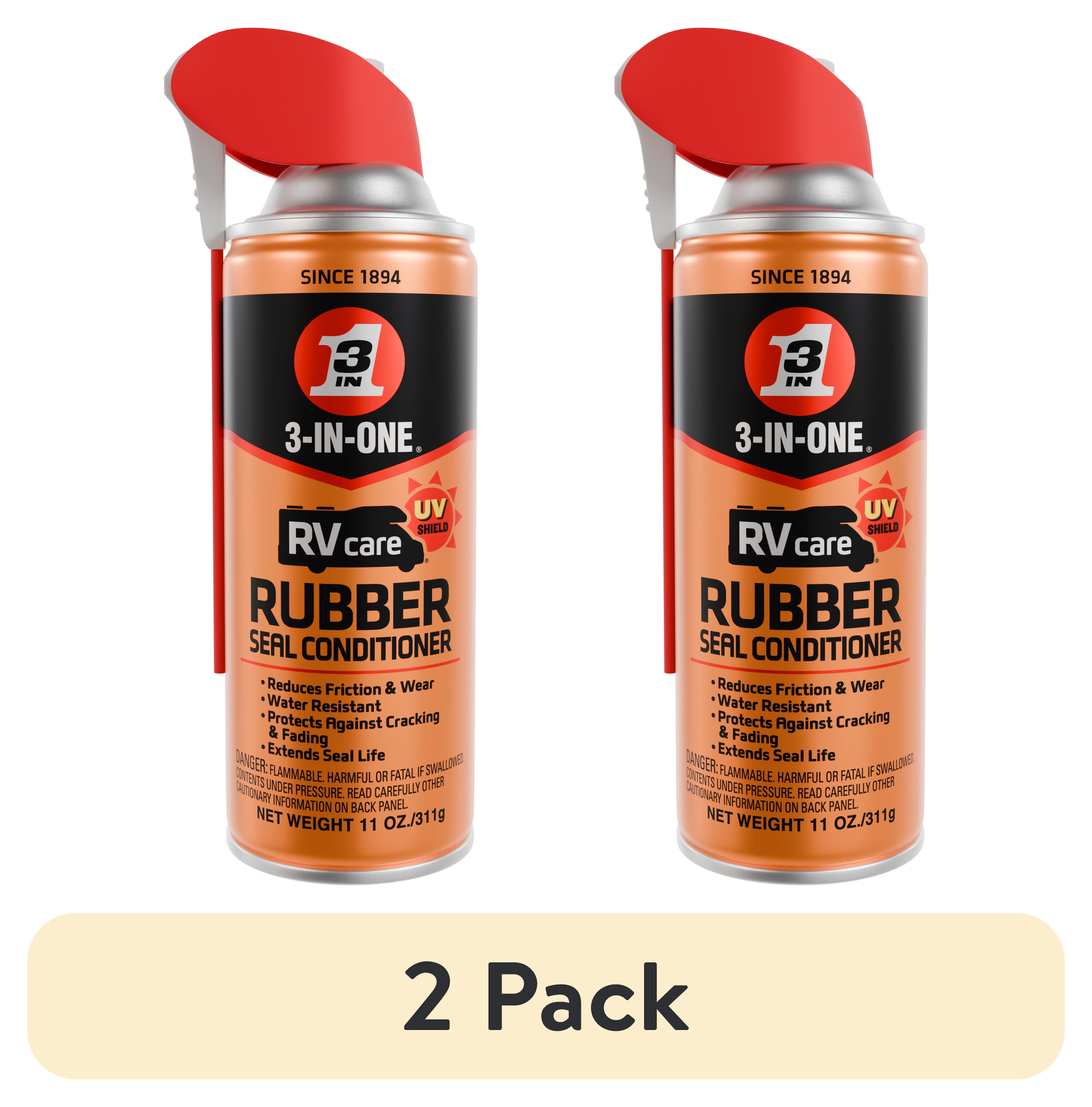 (2 pack) 3-IN-ONE RV Care Rubber Seal Conditioner, 11 oz. Material for ...