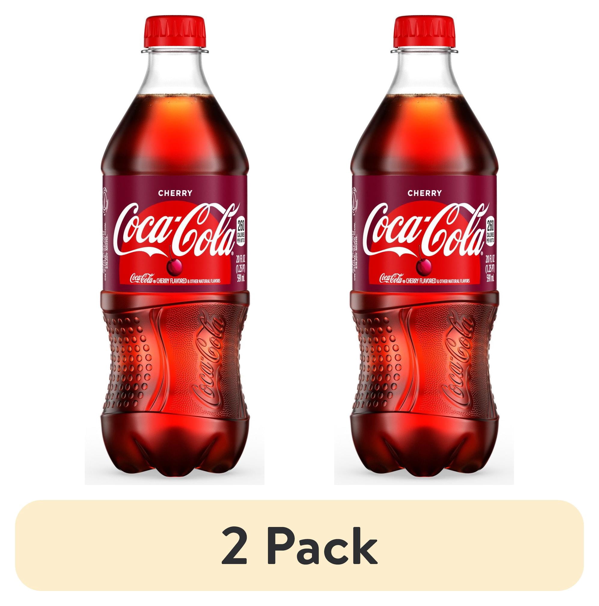 (2 pack) 3 Pack of Coca-Cola Cherry Coke - 20 oz (Packaging Varies ...