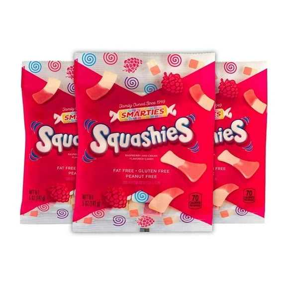 (2 pack) (3 pack) Smarties Squashies - Raspberry & Cream - Foam Gummi ...