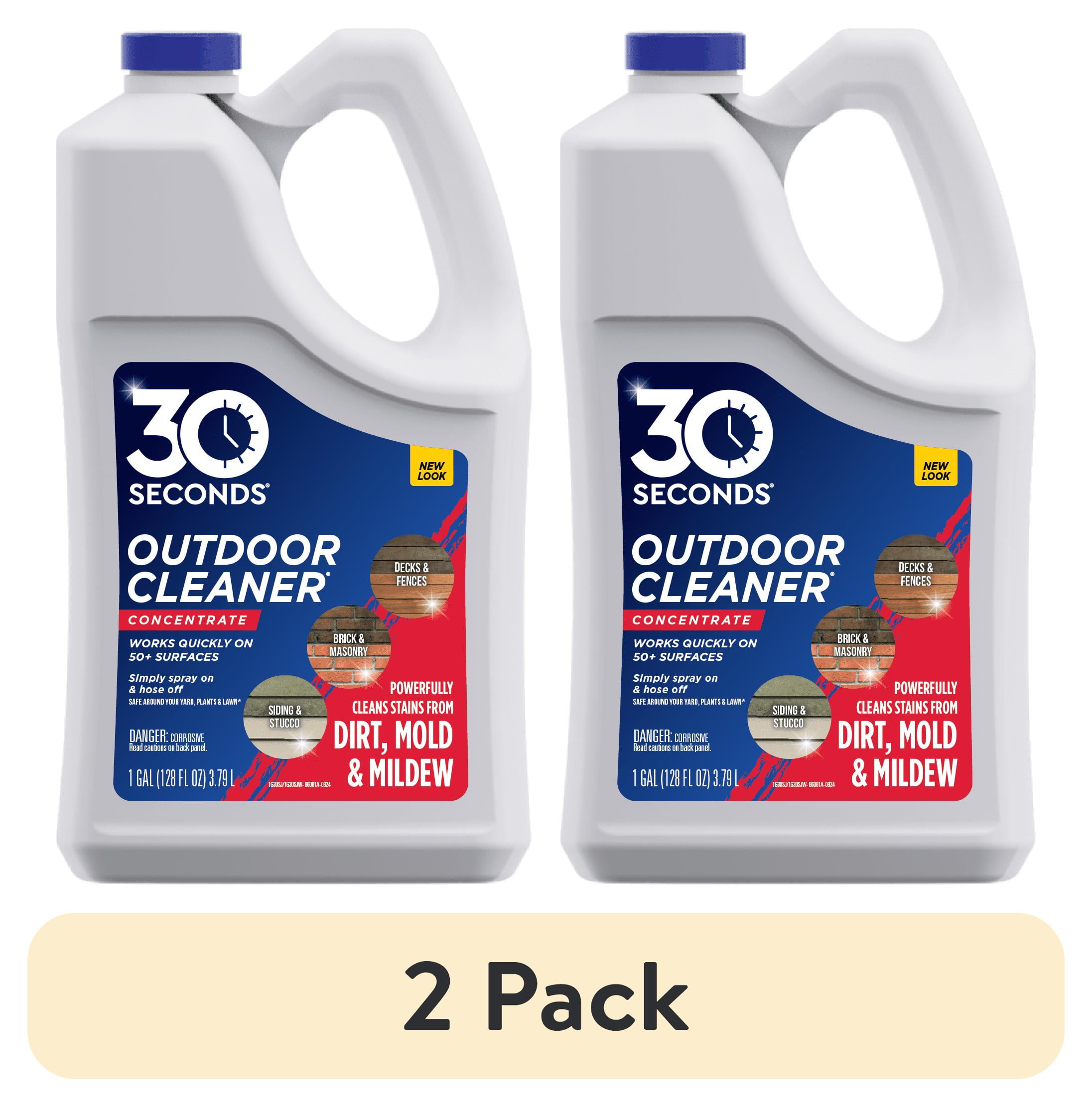 (2 pack) 30 SECONDS Outdoor Cleaner - Cleans Stains Caused by Algae ...