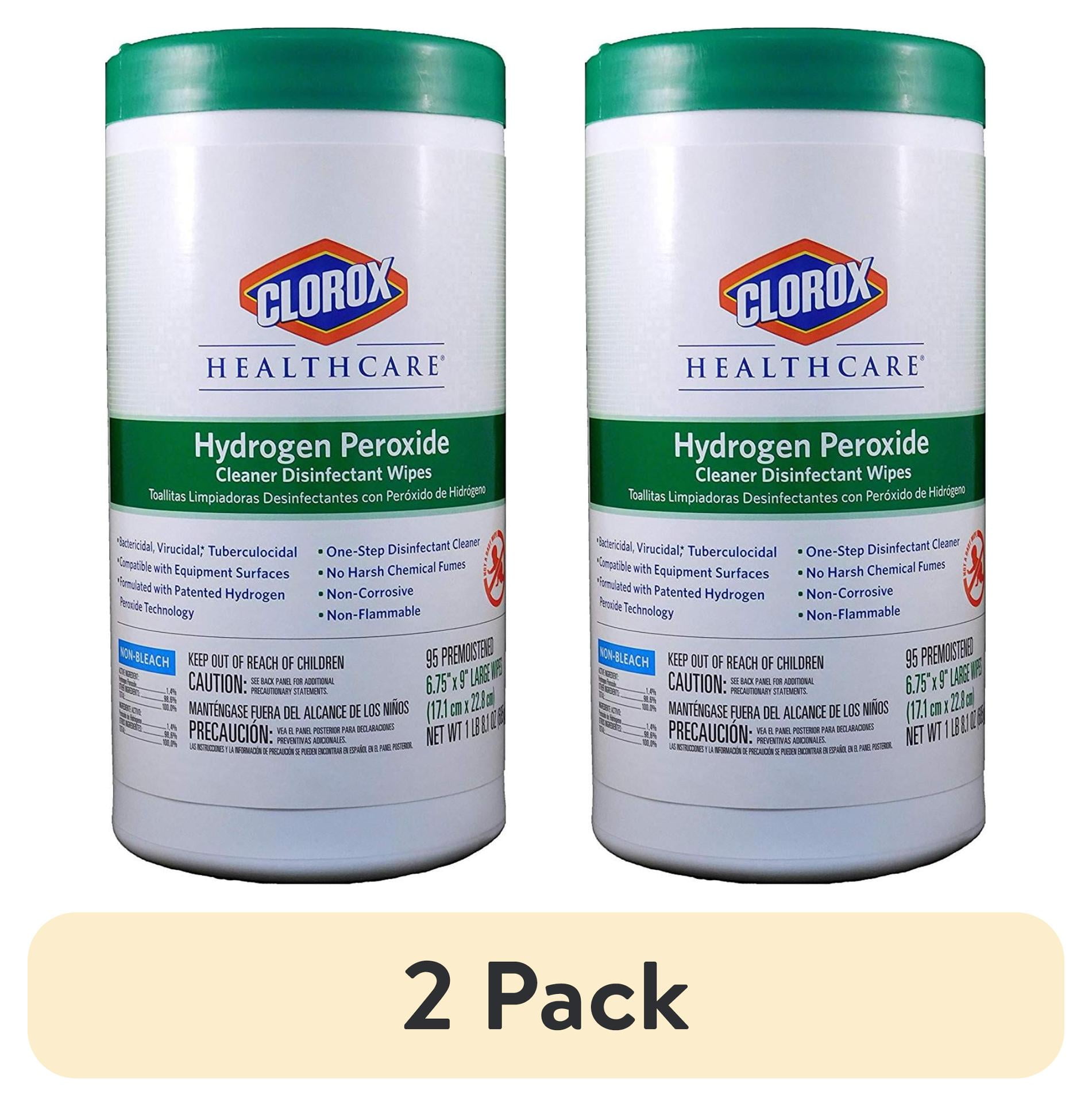 (2 pack) 30824 Clorox Healthcare Hydrogen Peroxide Cleaner Disinfectant ...