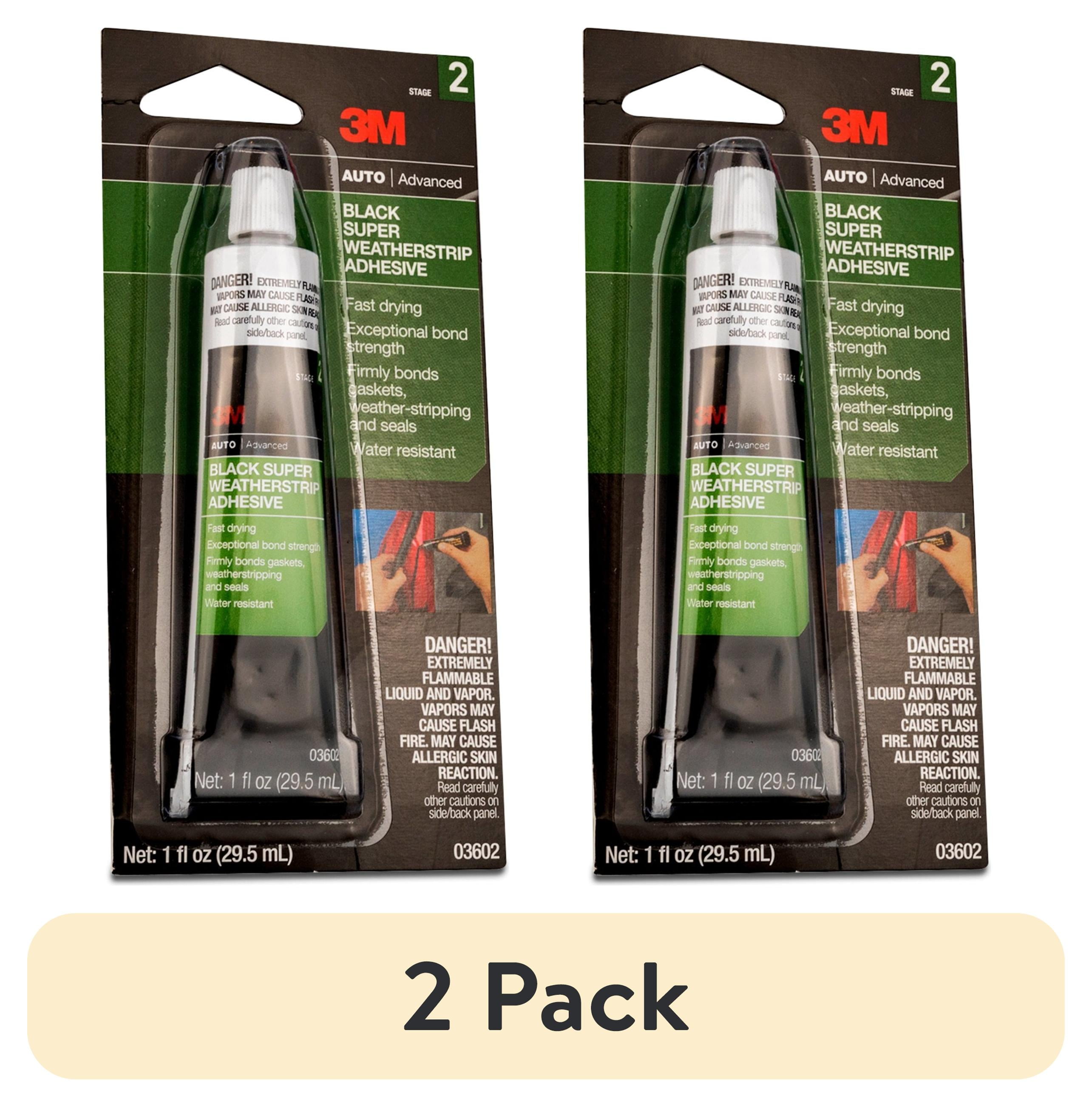 (2 pack) 3M™ Black Super Weatherstrip Adhesive, 03602, 1 Oz, 24 Per ...