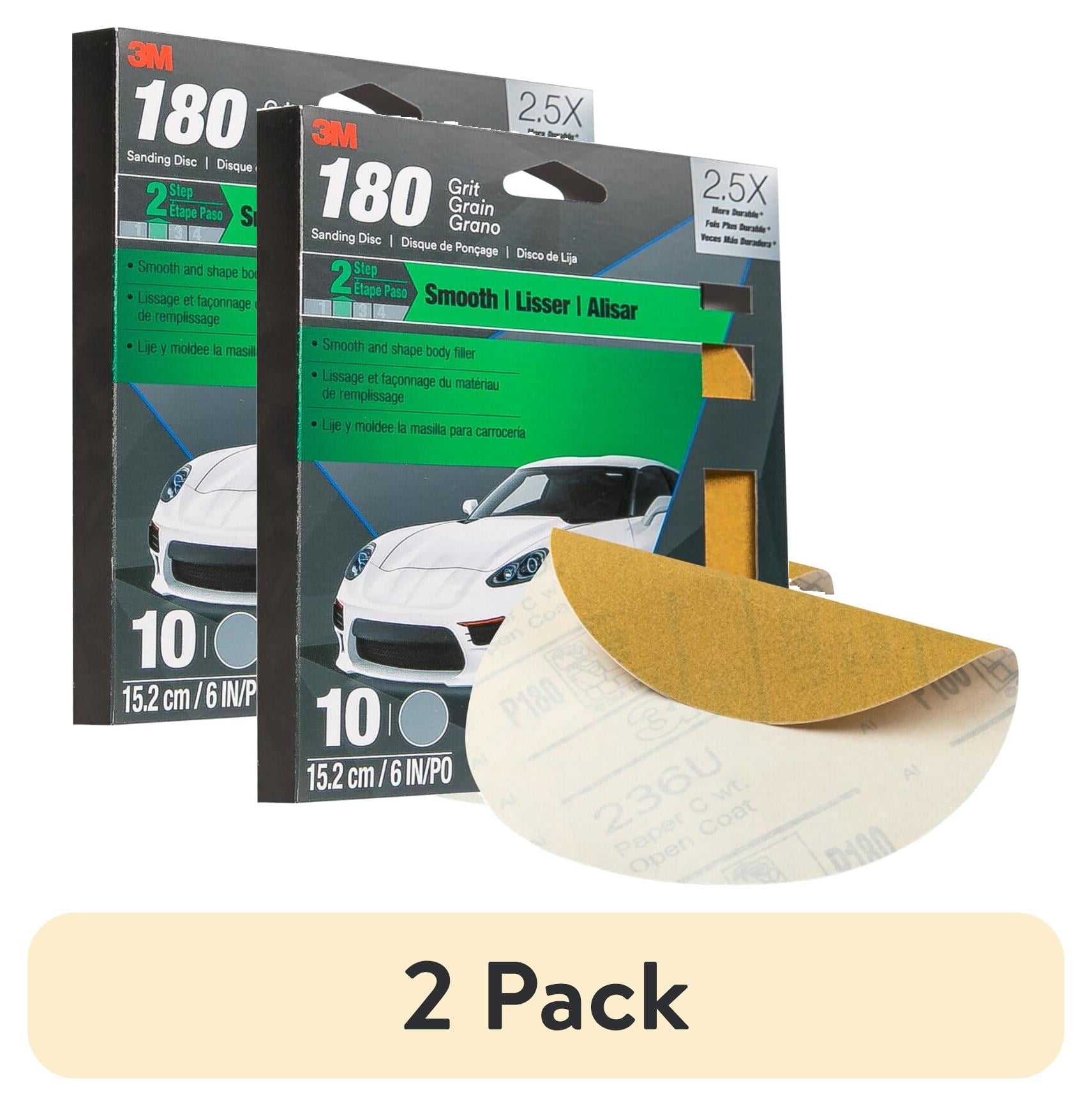 3M Sanding Discs 180 Grit - Long Lasting Abrasive - Walmart.com