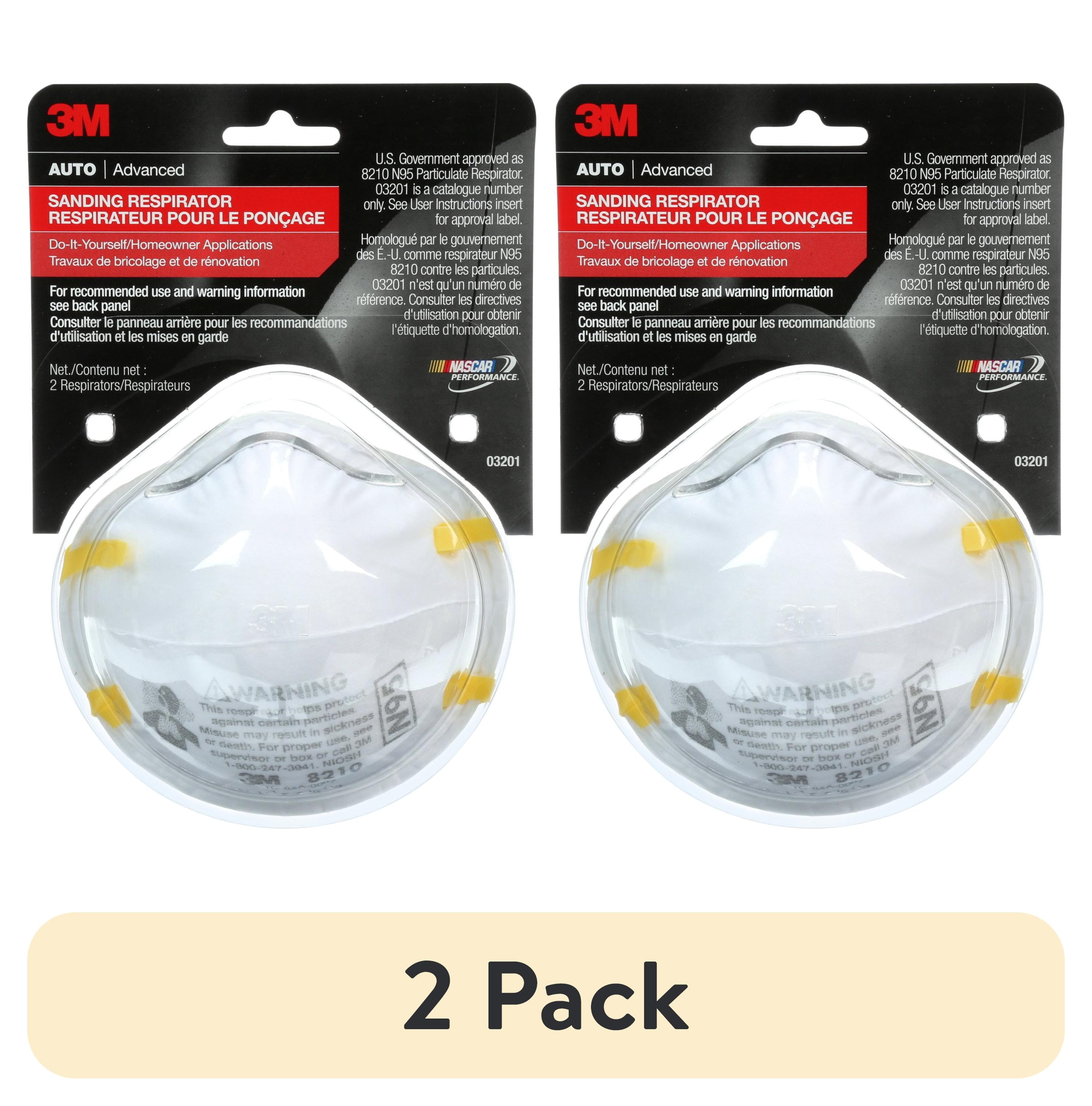 (2 pack) 3M Sanding Respirator, 03201, 2/Pack - Walmart.com