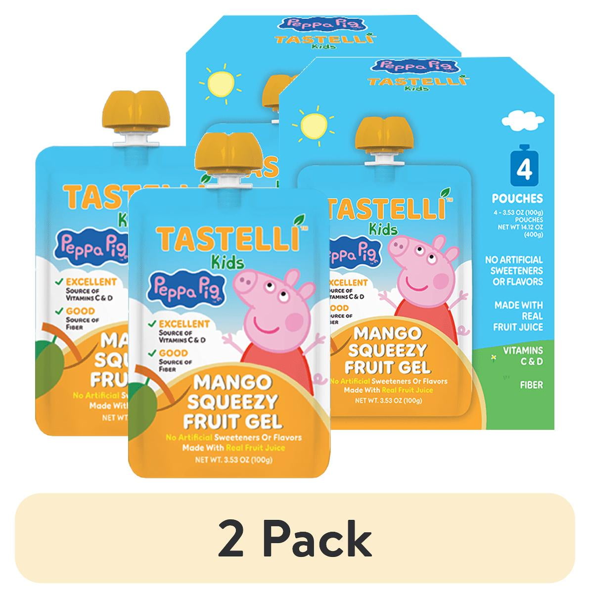 (2 pack) Tastelli Kids Mango Squeezy Gel 4-Pack - 14.1 oz (400g ...