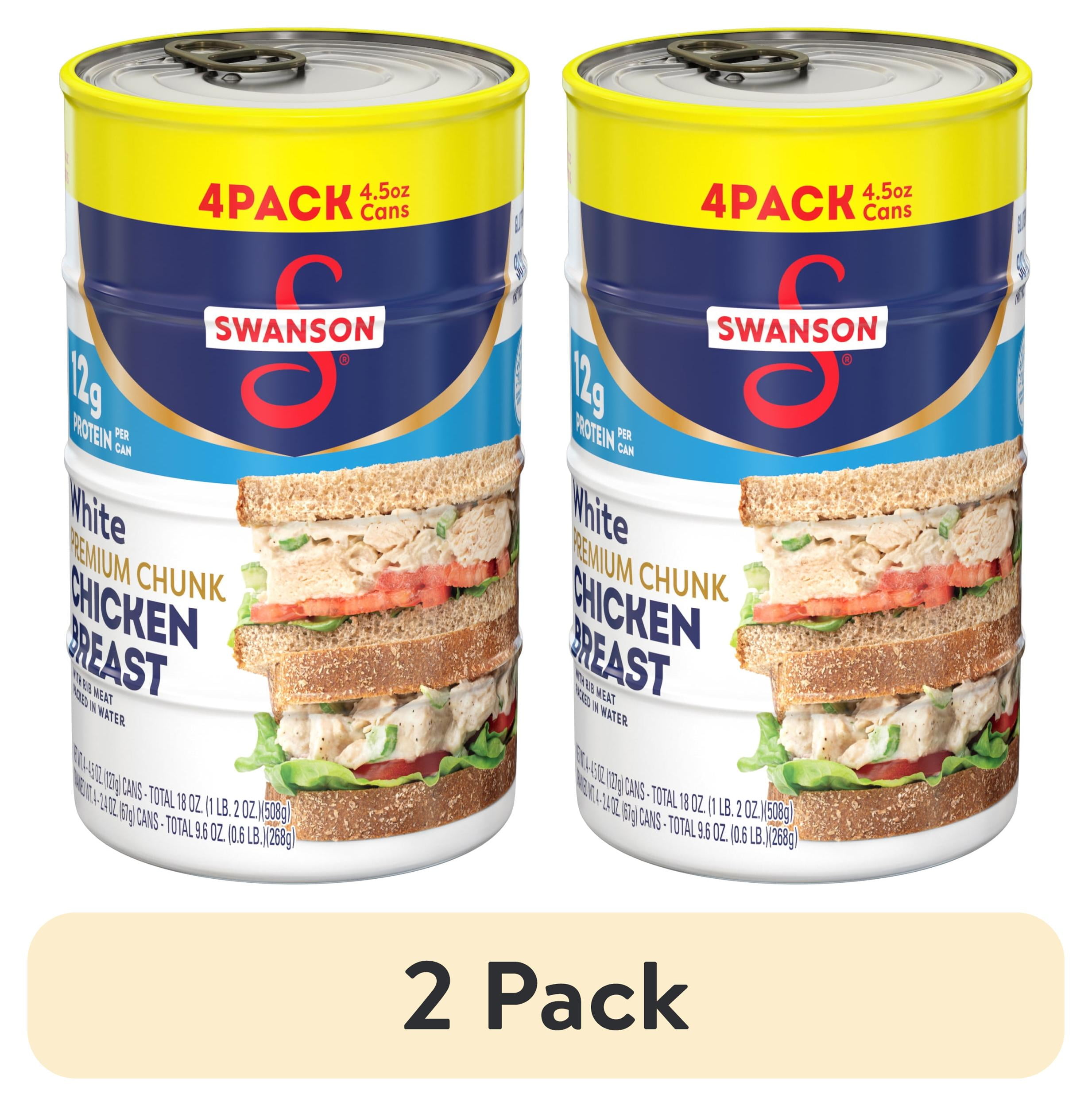 (2 pack) Swanson White Premium Chunk Chicken Breast with Rib Meat in ...