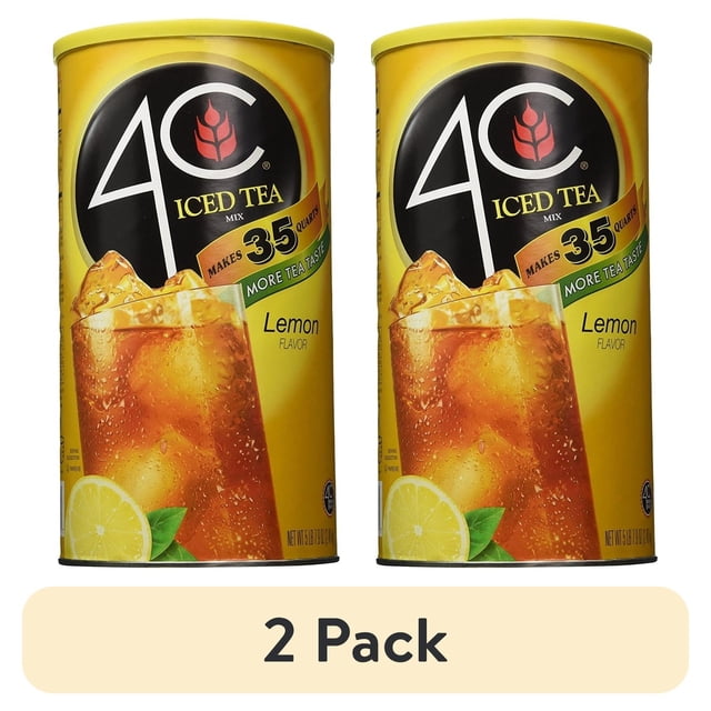 (2 pack) 4C Lemon Iced Tea Mix, 5.49 Lb Bag - Walmart.com