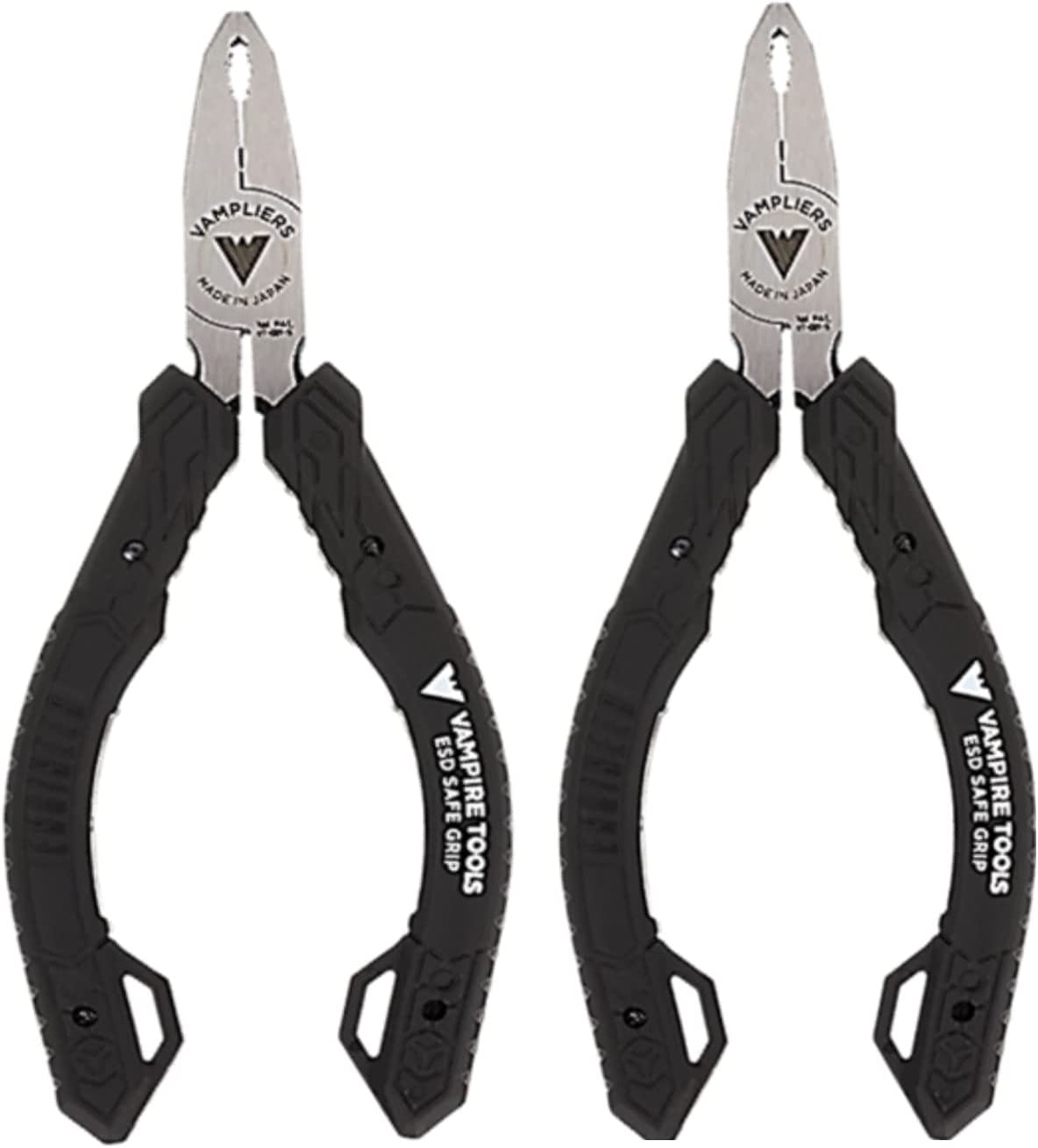 **(2-pack) 5" mini screw remover pliers with esd safe grip. slender non ...