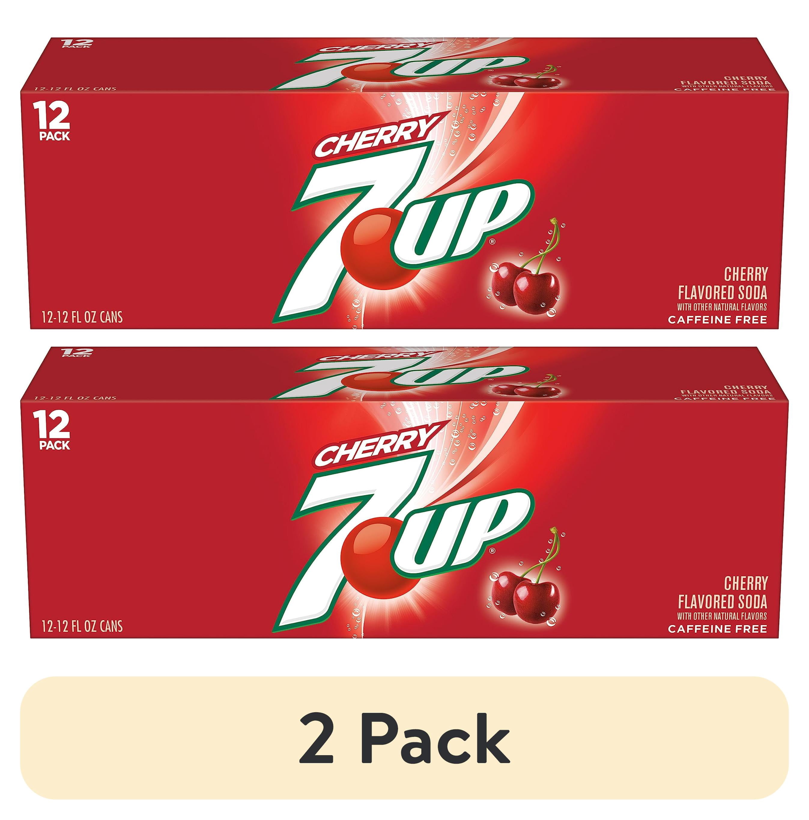 (2 pack) 7UP Cherry Flavored Soda, 12 fl oz cans, 12 pack - Walmart.com