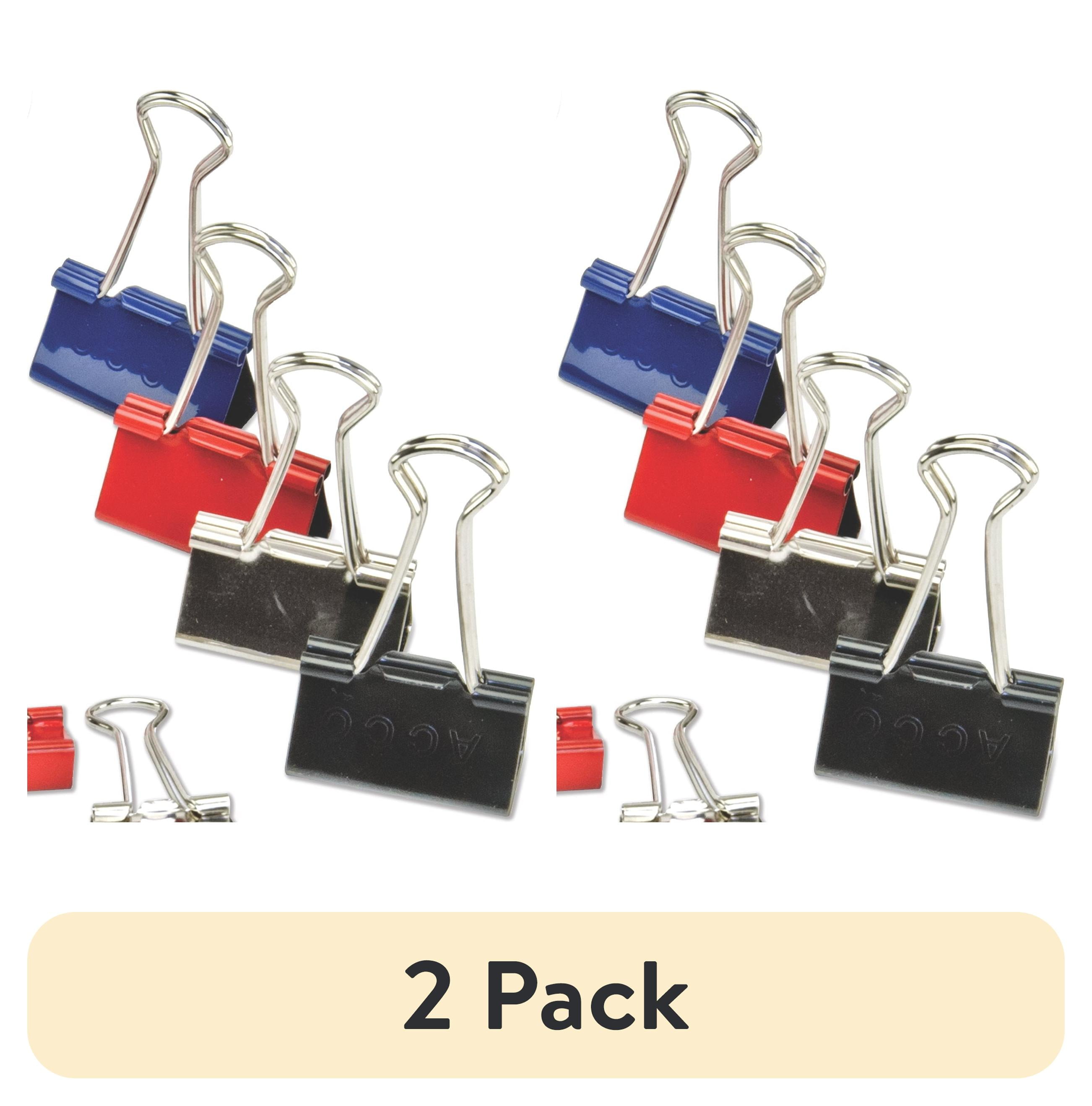 (2 pack) ACCO Binder Clips, Assorted Sizes & Colors, 30/Pack - Walmart.com