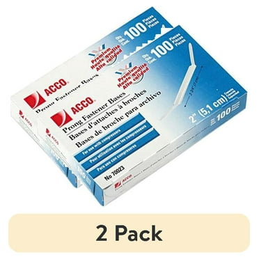 "ACCO Economy Office Paper File Prong Fasteners, 2"" Binding Capacity ...