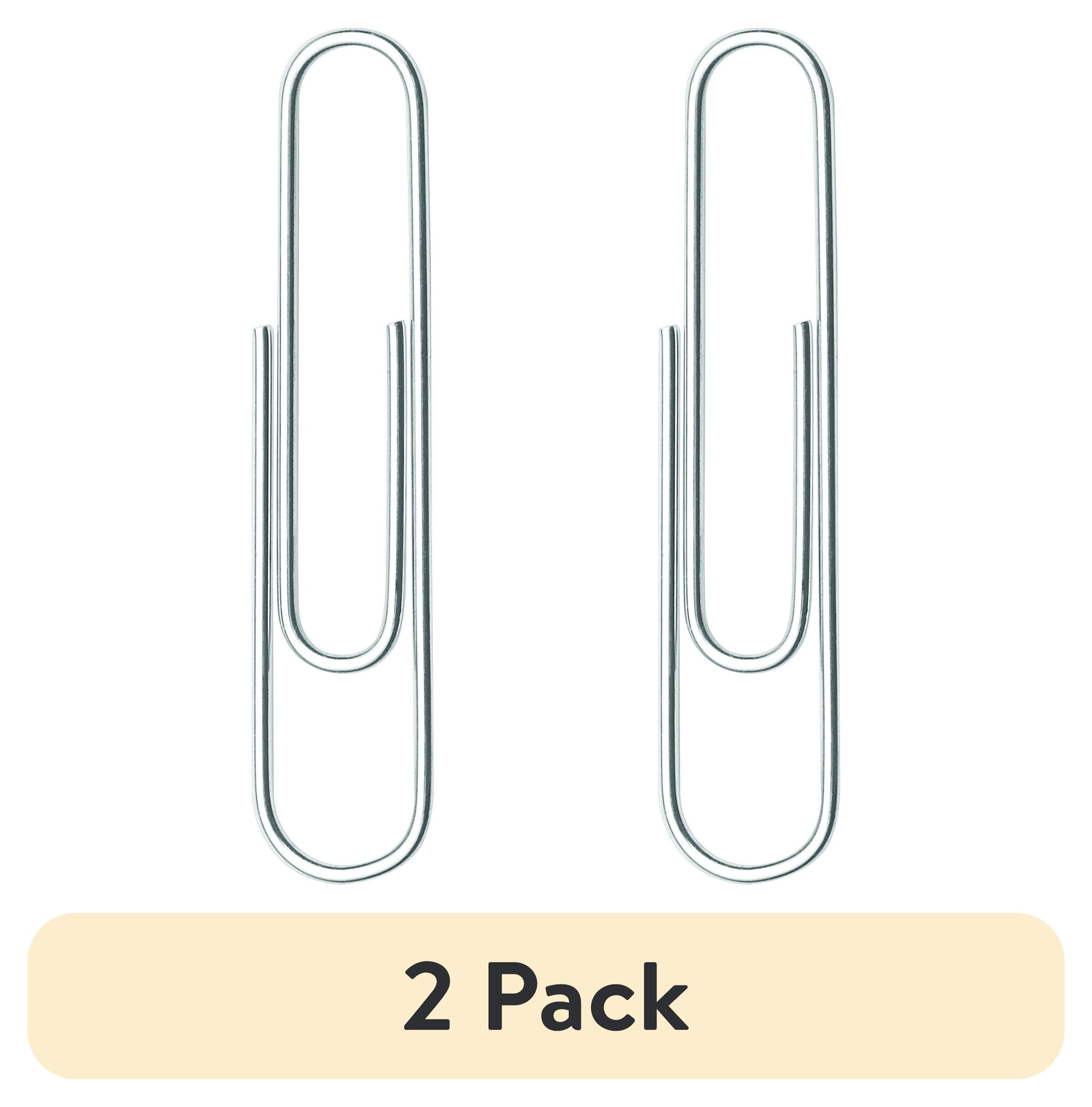 (2 pack) ACCO Premium Paper Clips, Smooth, #1, Silver, 100/Box, 10 ...