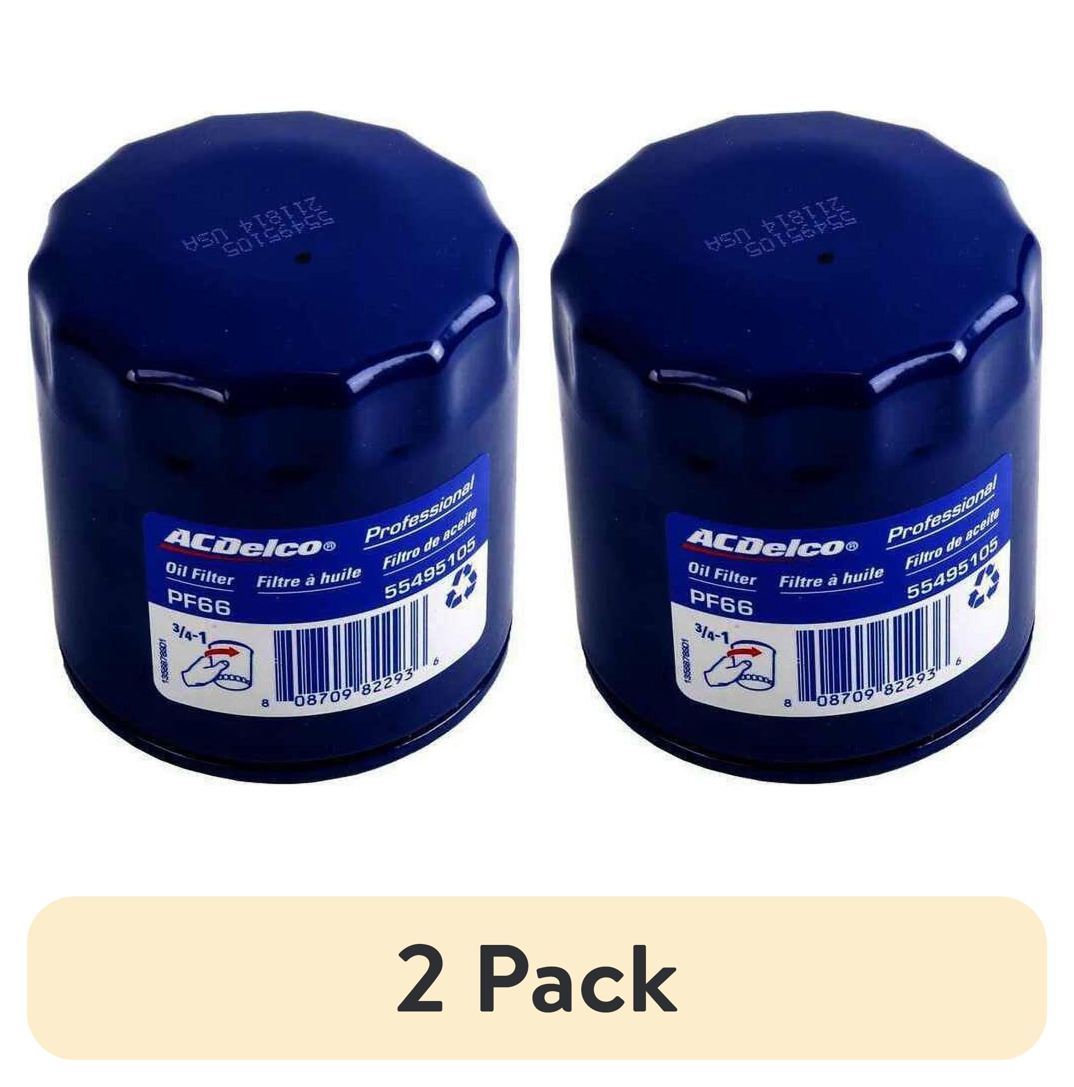 (2 pack) ACDelco Original Equipment PF66 Engine Oil Filter - Walmart ...