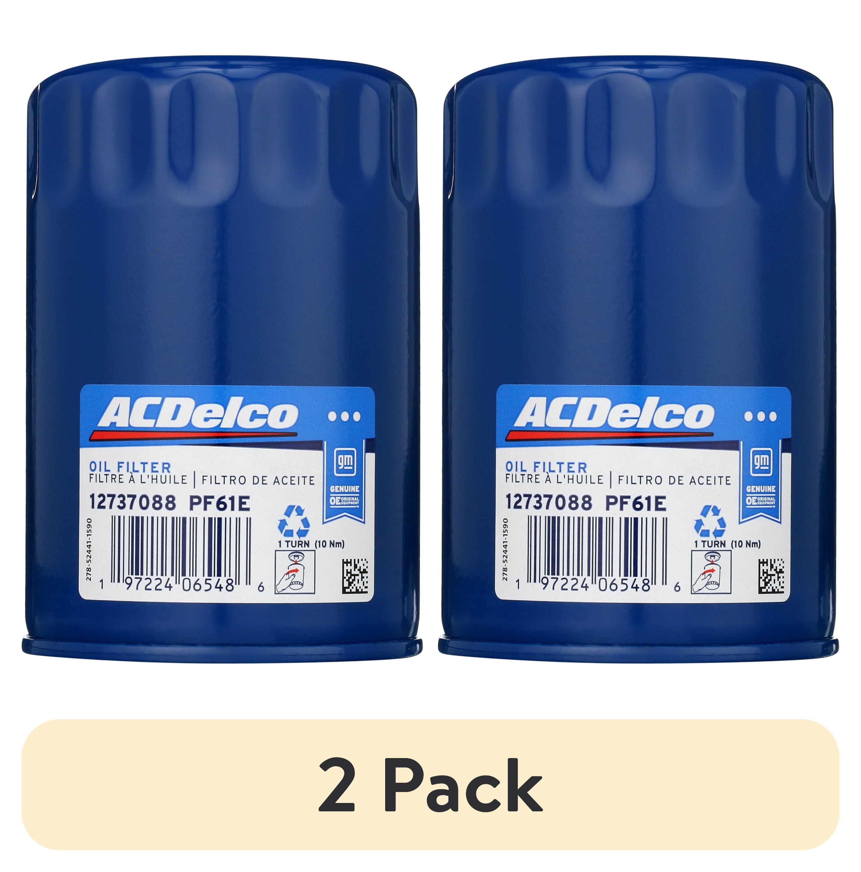 (2 pack) ACDelco PF61E Engine Oil Filter Fits select: 1999-2002 ...