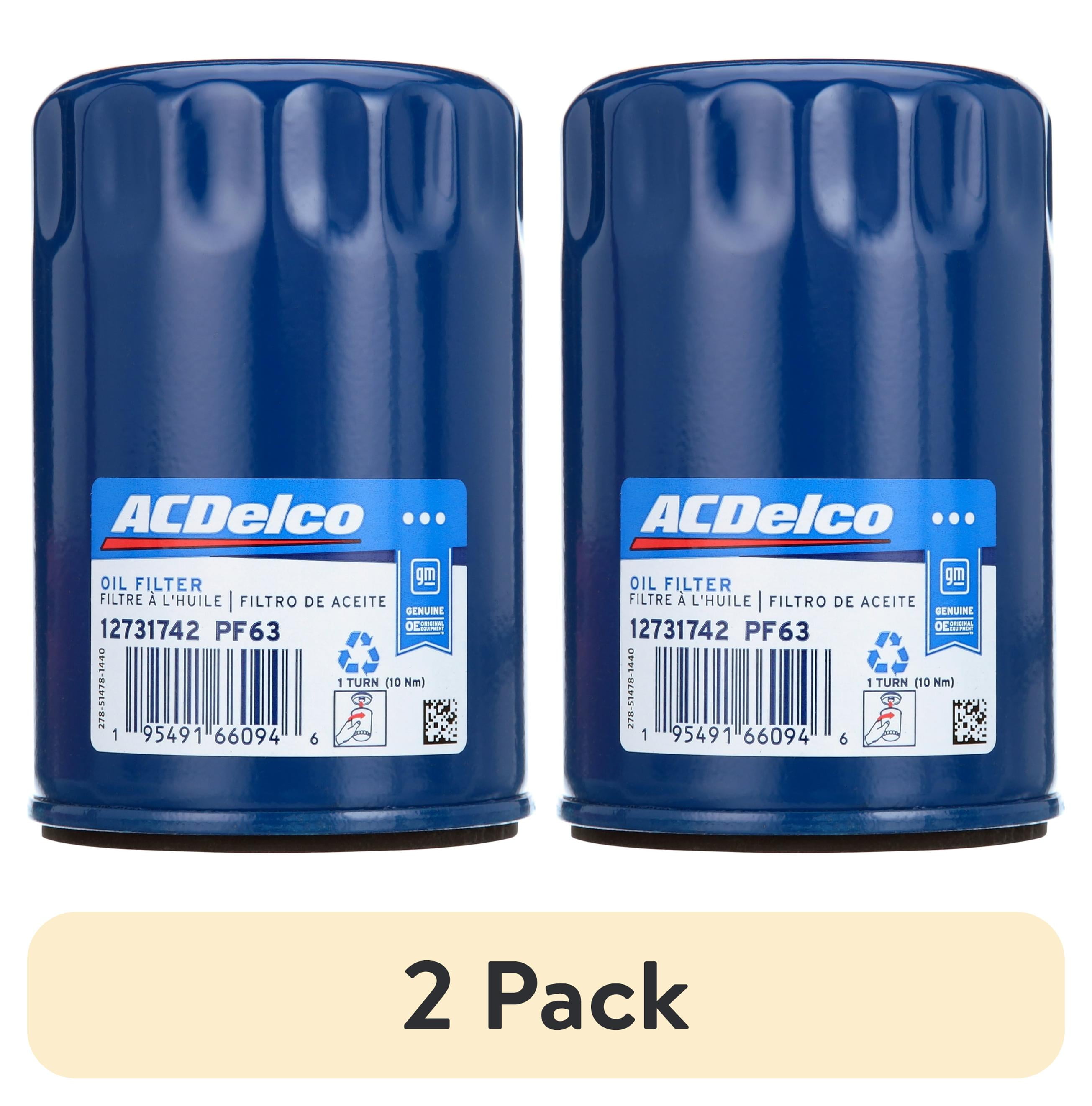 (2 pack) ACDelco PF63 Original Equipment Engine Oil Filter - Walmart.com