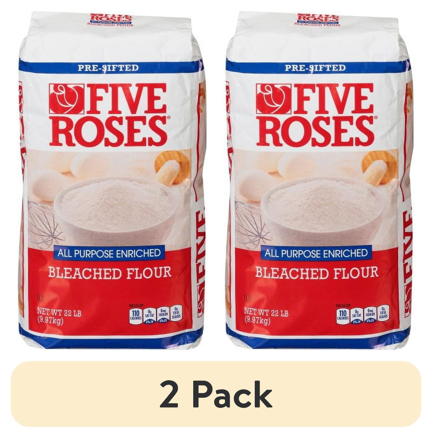 (2 pack) ADM Bakers Five Roses Flour 2 x 22lb (10kg) - Walmart.com
