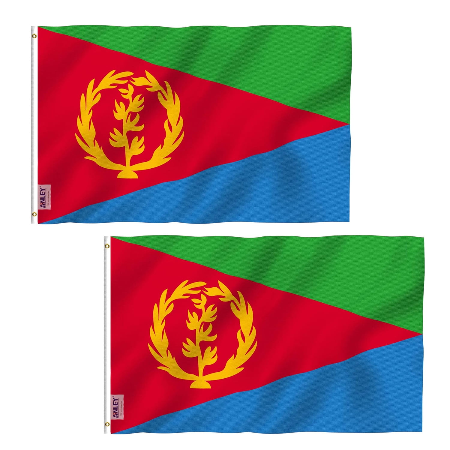 (2 pack) ANLEY 3 ft x 5 ft Eritrea flag - Eritrean Flags Polyester ...