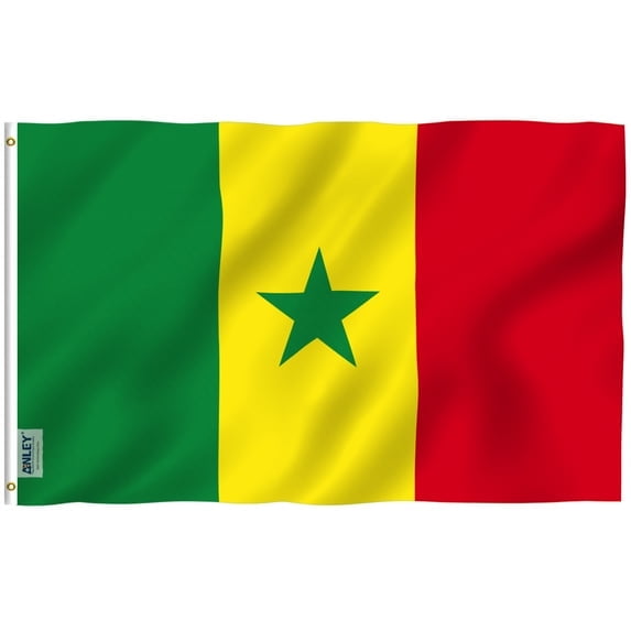 (2 pack) ANLEY 3x5 Feet Senegal flag - Senegalese Flags - Walmart.com