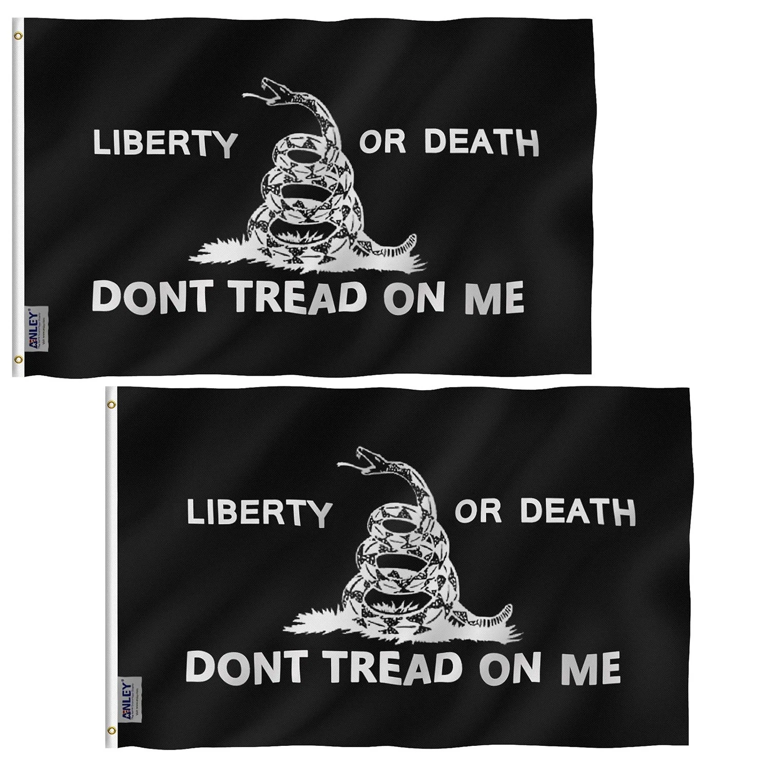(2 pack) ANLEY Fly Breeze 3x5 Foot Liberty Or Death Flag - Don't Tread ...