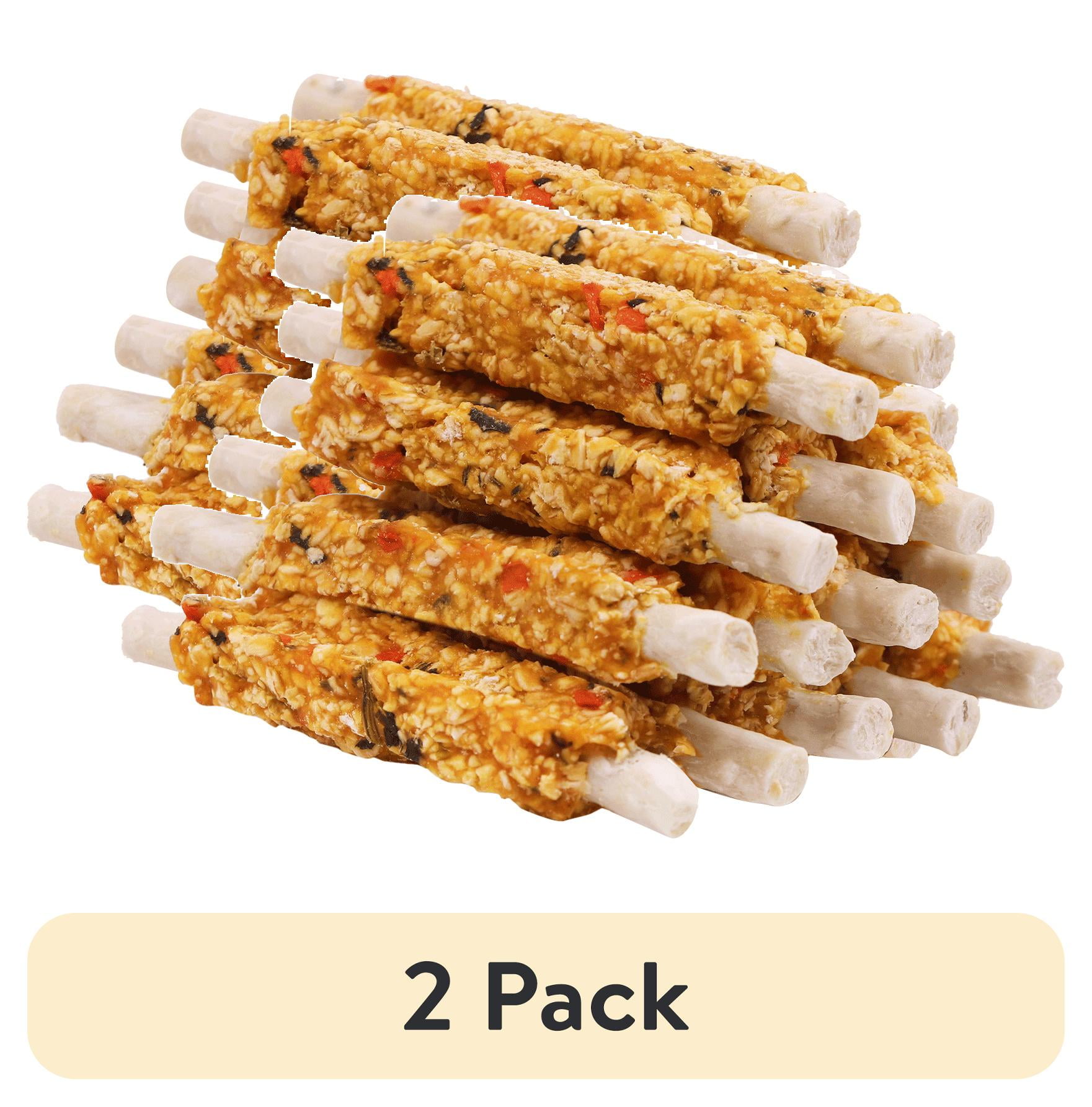 (2 pack) ASMPET Natural Nutritious Protein Chicken Wrapped Rawhide Dog ...