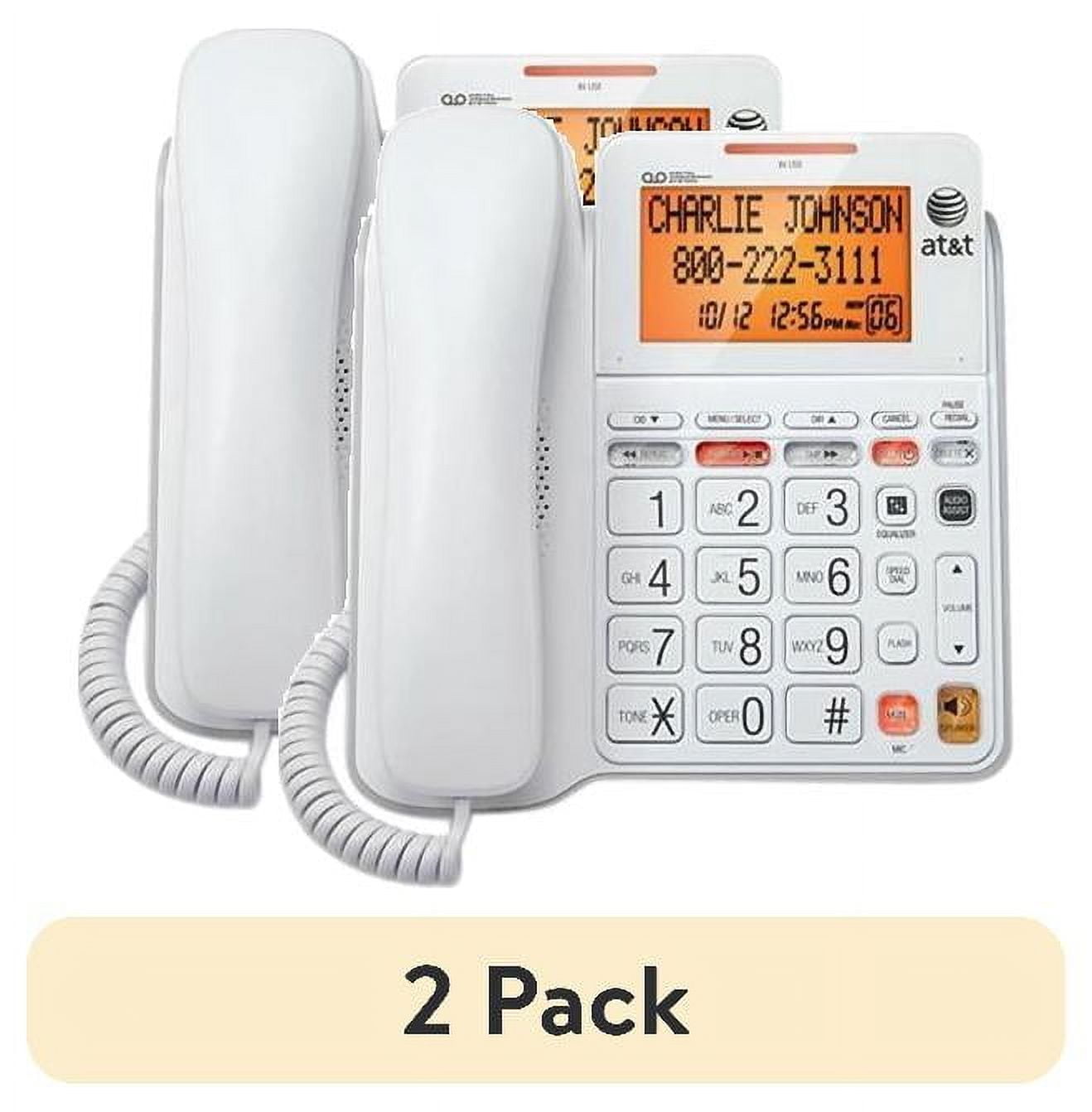 (2 pack) AT&T CL4940 Standard Phone - White - Walmart.com