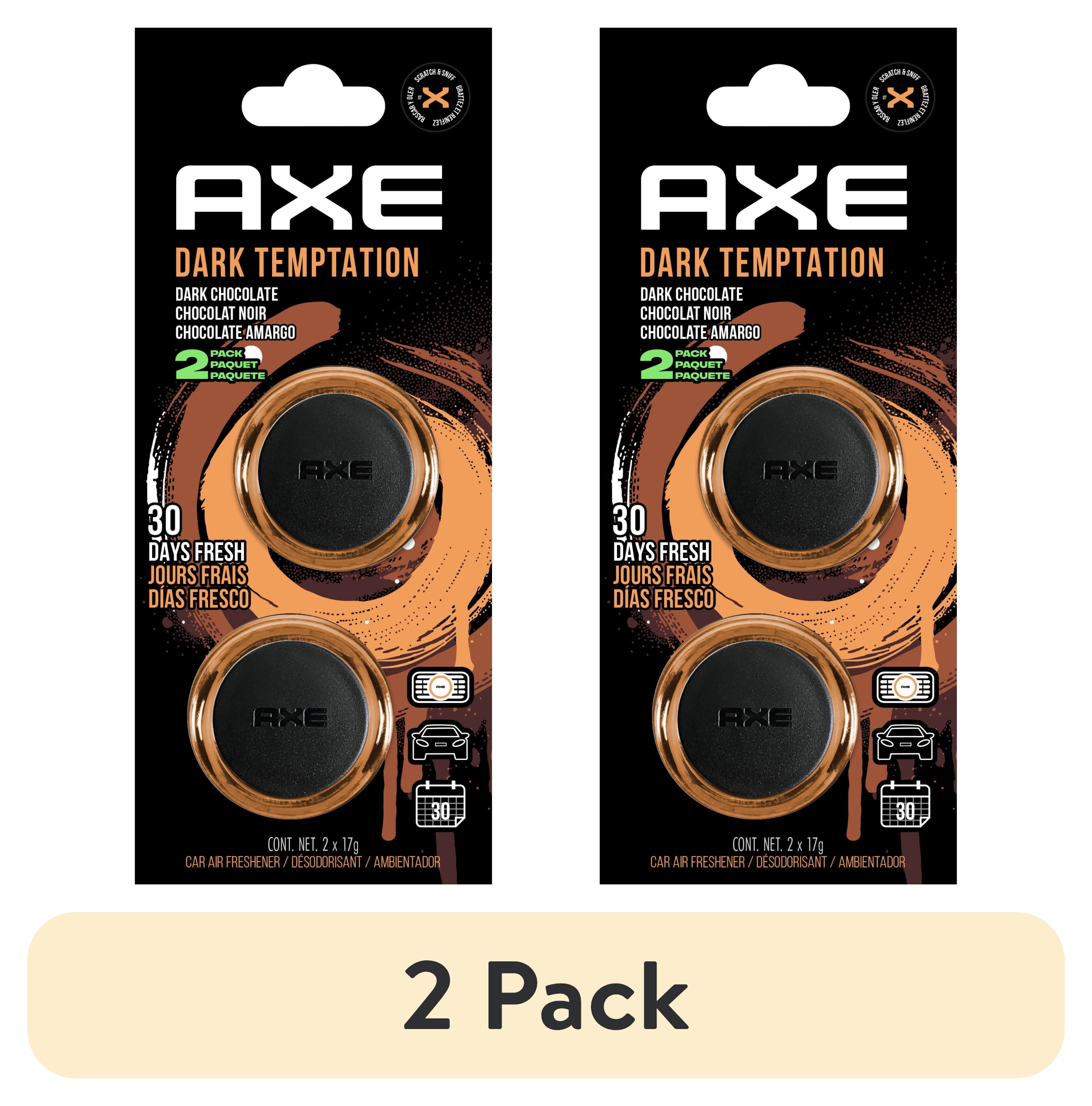 (2 pack) AXE Mini Vent Clip Car Air Freshener (Dark Temptation Scent, 2 ...
