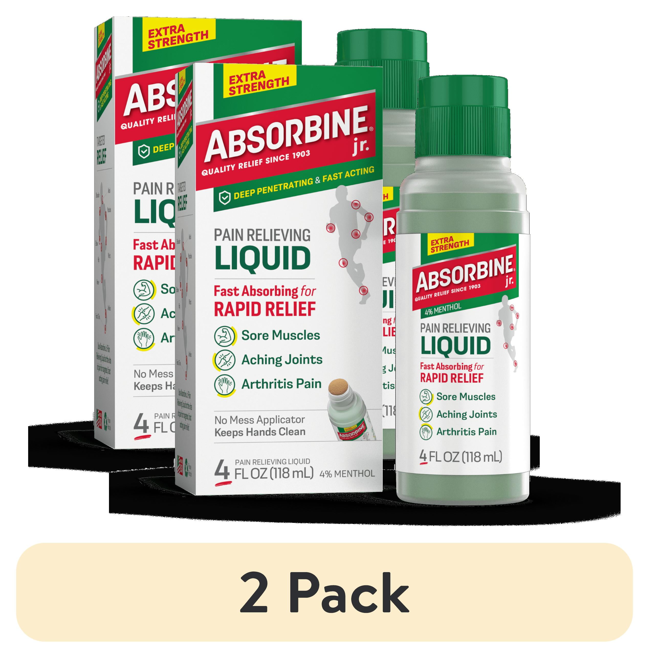 (2 pack) Absorbine Jr. Extra Strength Pain Relief for Body Aches ...