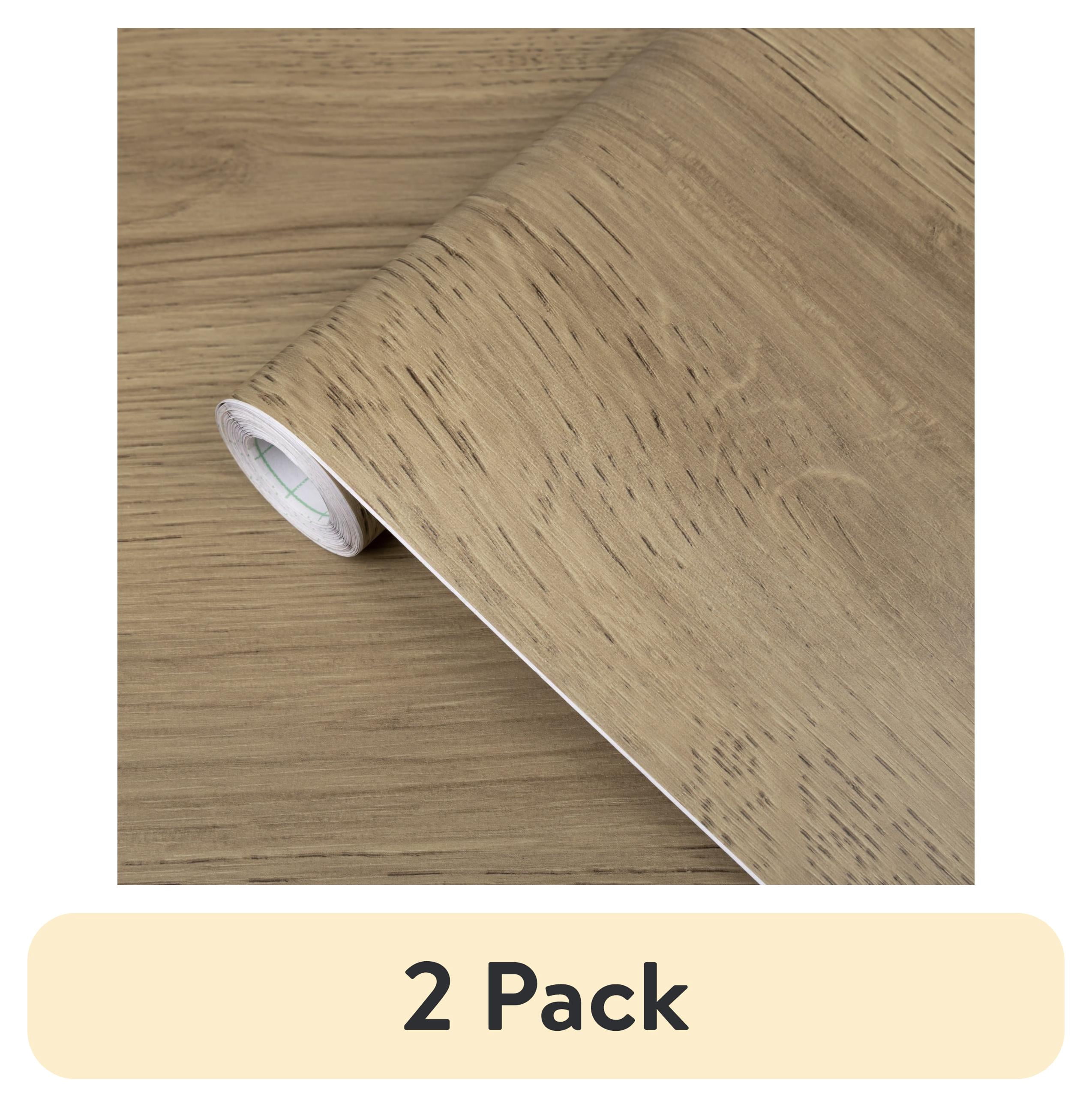 (2 pack) Abyssaly Brown Wood Peel and Stick Wallpaper 15.7"x 118 ...