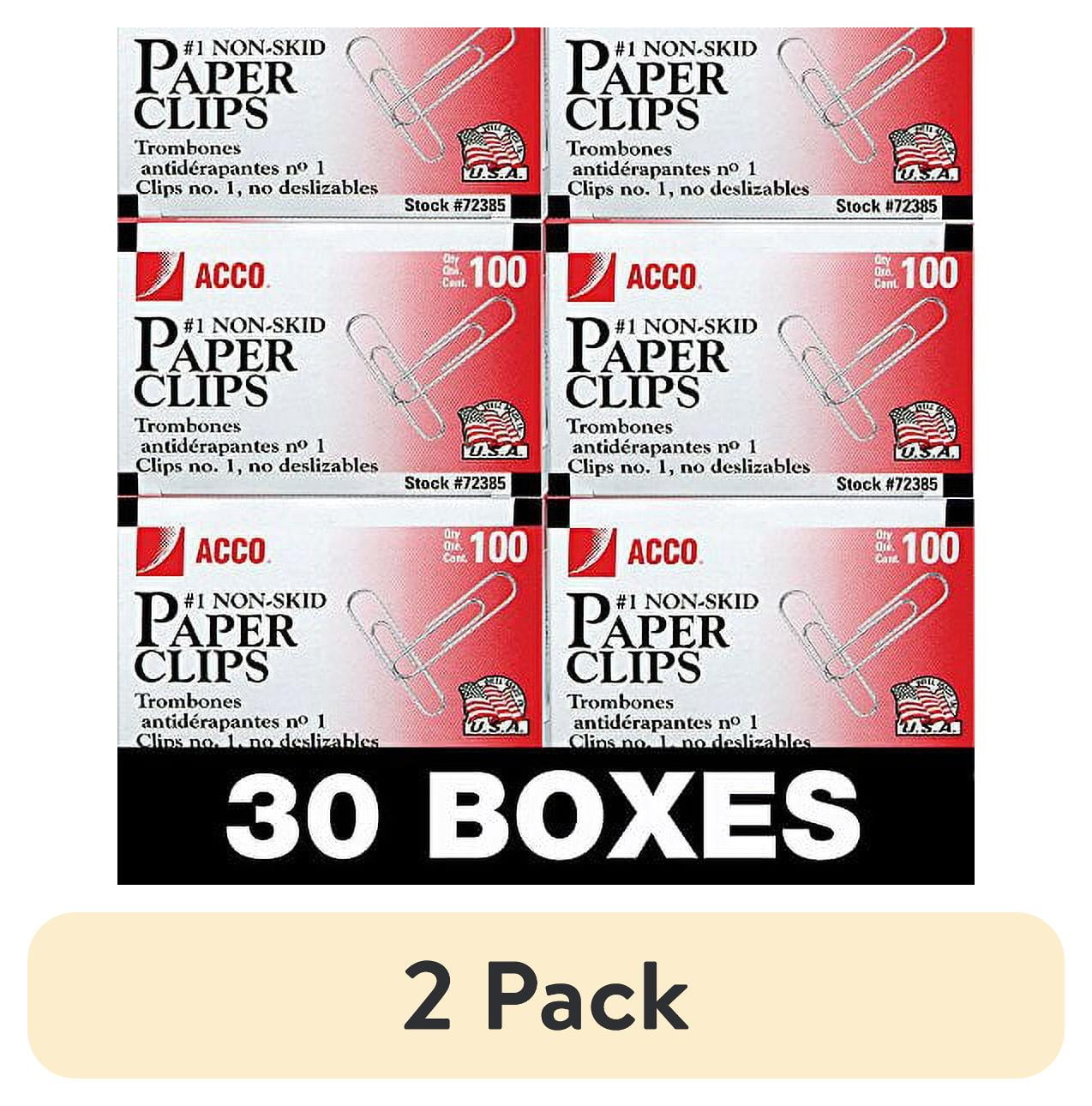(2 pack) Acco Brands Paper Clips Economy, #1 Size, 3000 Paper Clips ...
