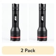 (2 pack) Ace 3005114 270 Lumen Black & Red LED Flashlight with AAA ...