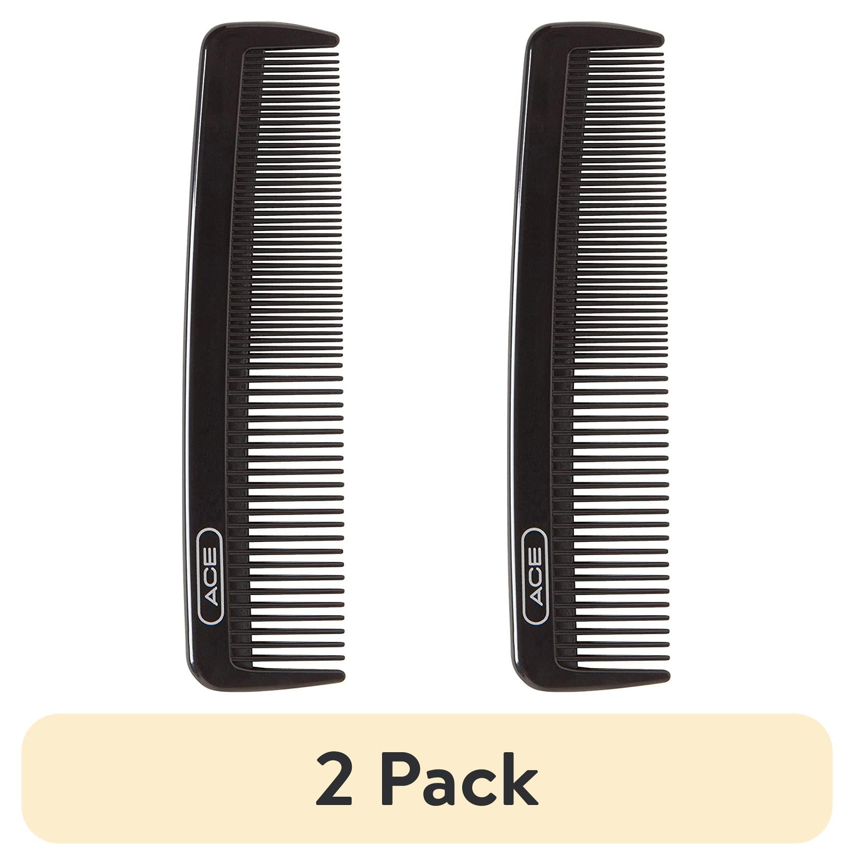 (2 pack) ACE 7.5" Dressing Comb Black - Walmart.com