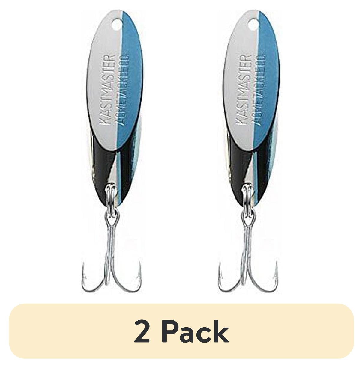 (2 pack) Acme Tackle Kastmaster Fishing Lure Spoon Chrome Neon Blue 1/4 ...