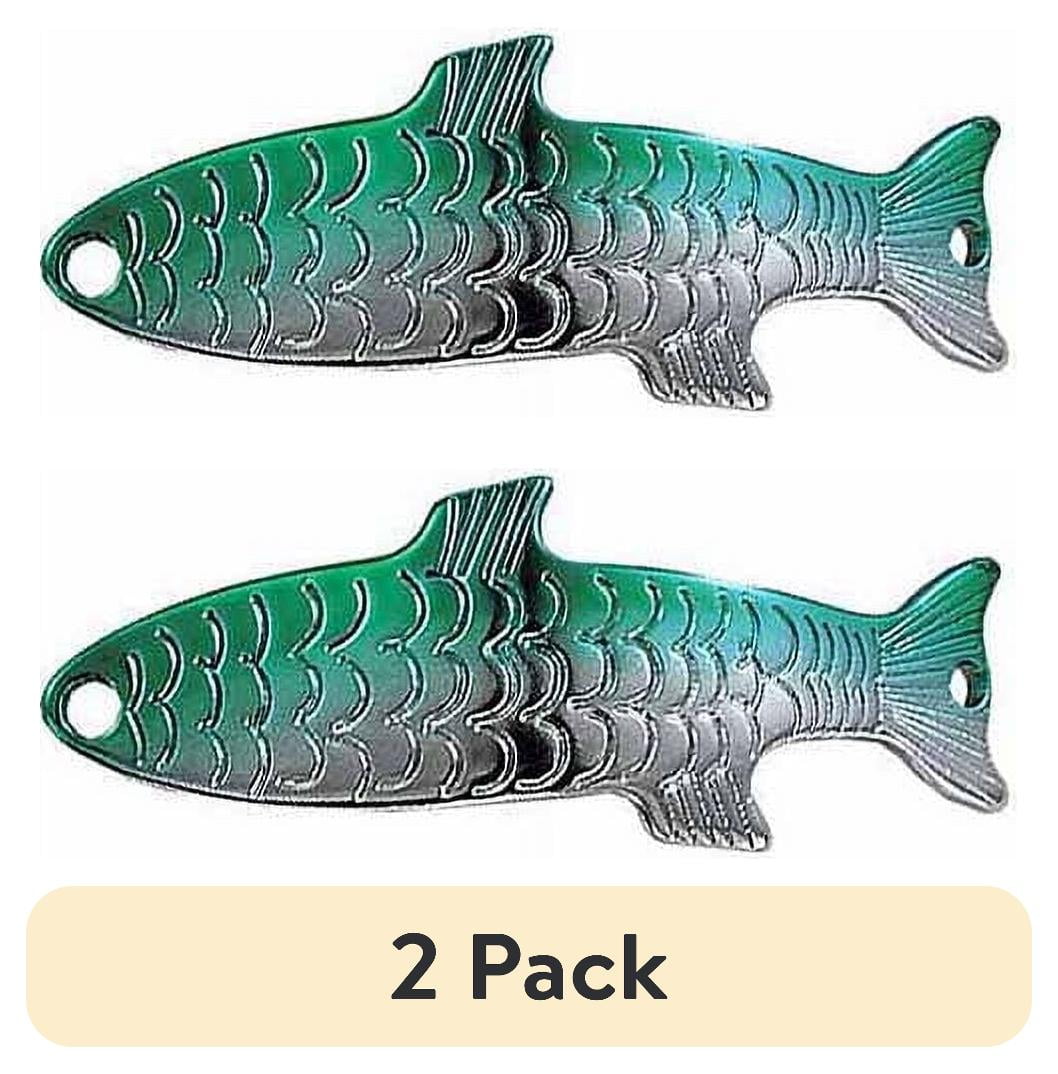 (2 pack) Acme Phoebe Fishing Lure Spoon 1/12 oz. Silver Green - Walmart.com