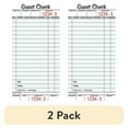 (2 pack) Adams Guest Check Form Pads, Single Part, Perforated, 50 ...