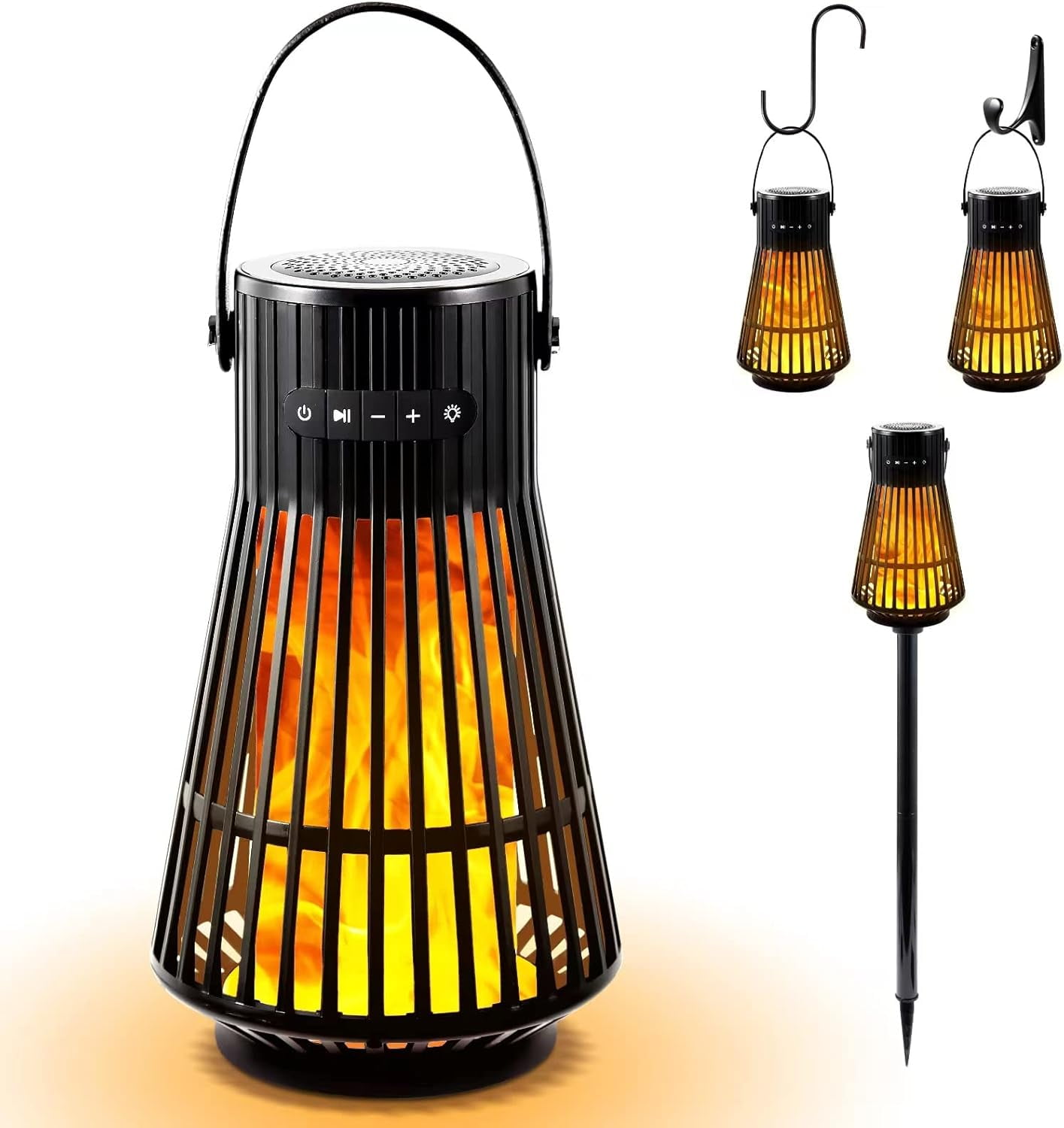 (2 pack) Advanced Outdoor Bluetooth Speaker with Lights - Ideal Gift for Men, Multi-Sync ...