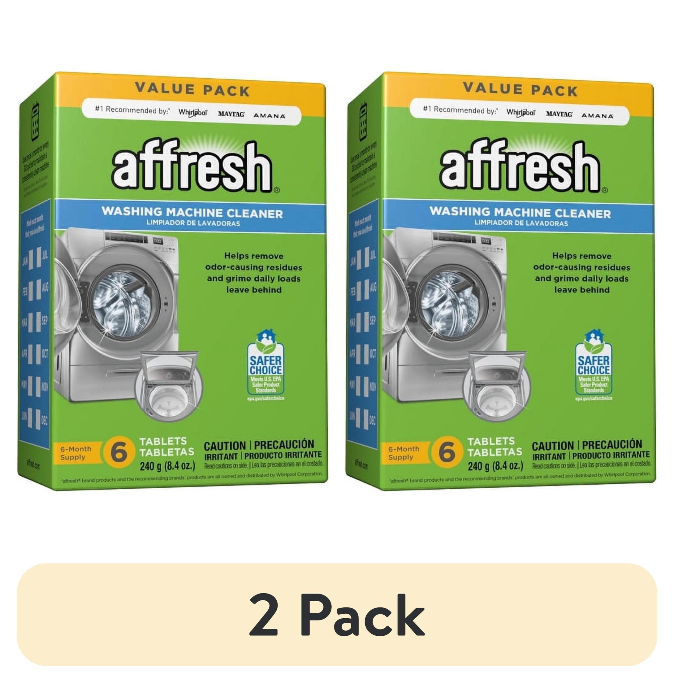 (2 pack) Affresh Washing Machine Cleaner, Cleans Front Load and Top ...