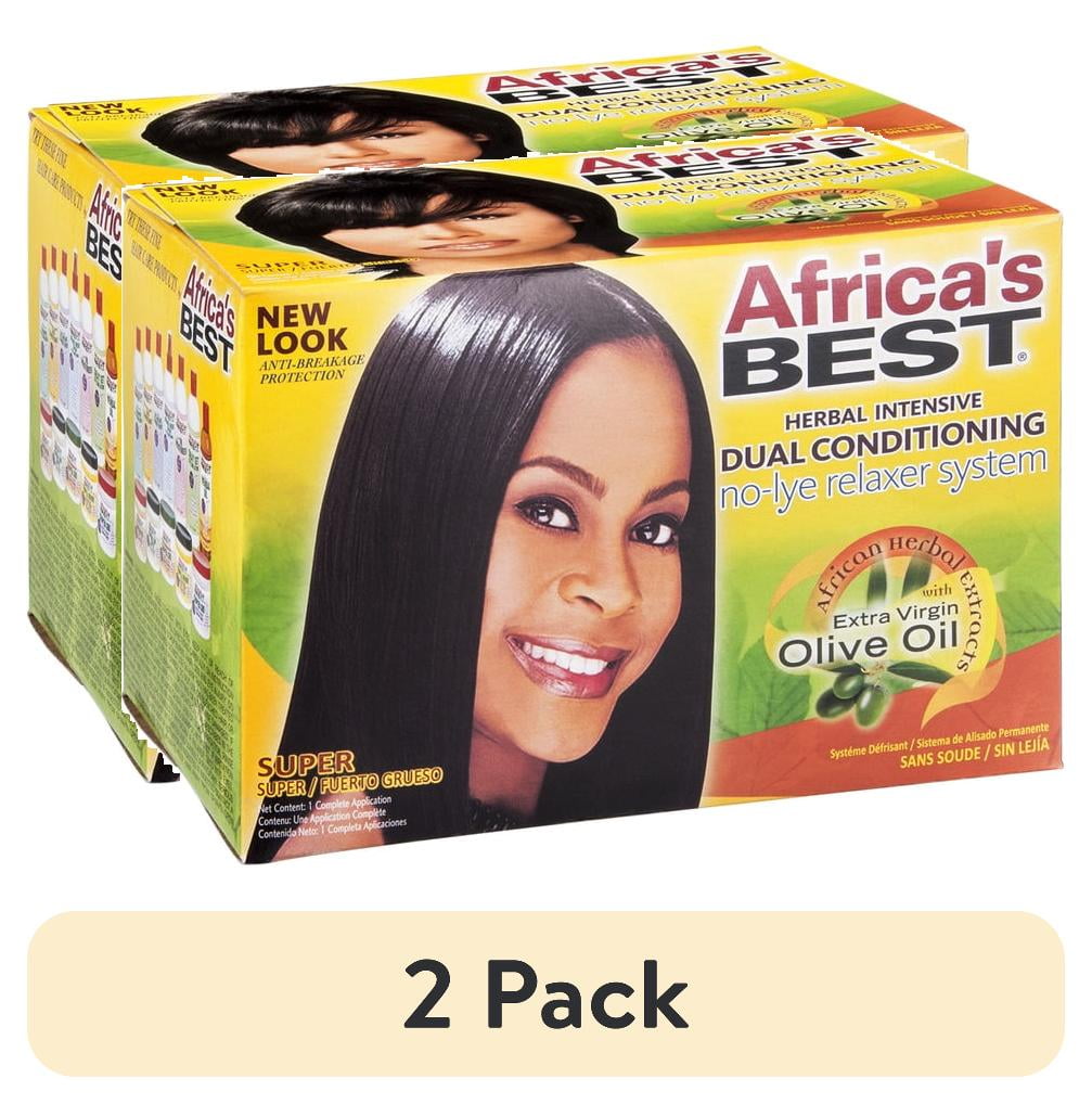 (2 pack) Africa's Best Herbal Intensive Dual Conditioning No-Lye Hair ...