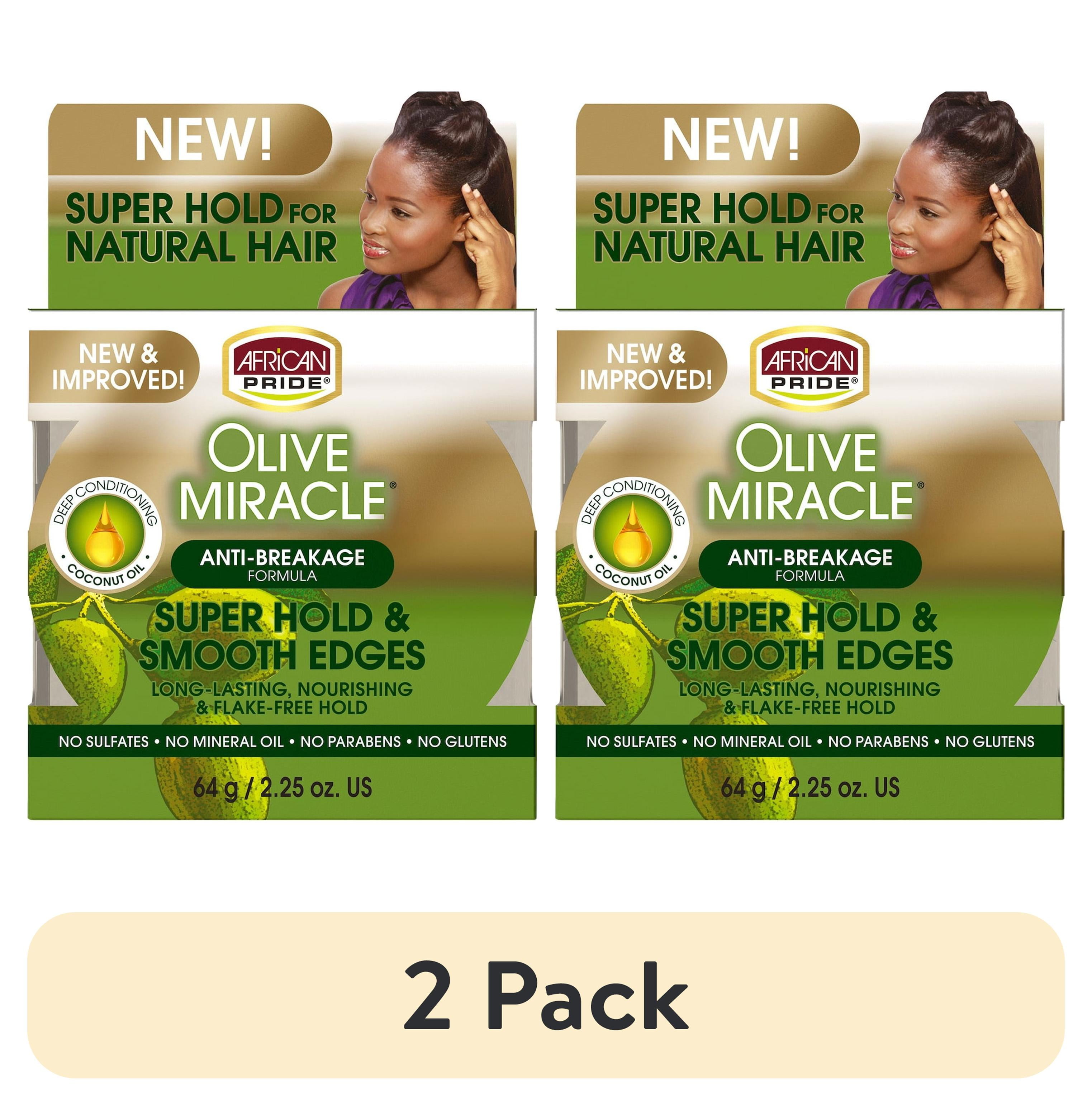 (2 pack) African Pride Olive Miracle Silky Smooth Edges, 2.25 oz ...