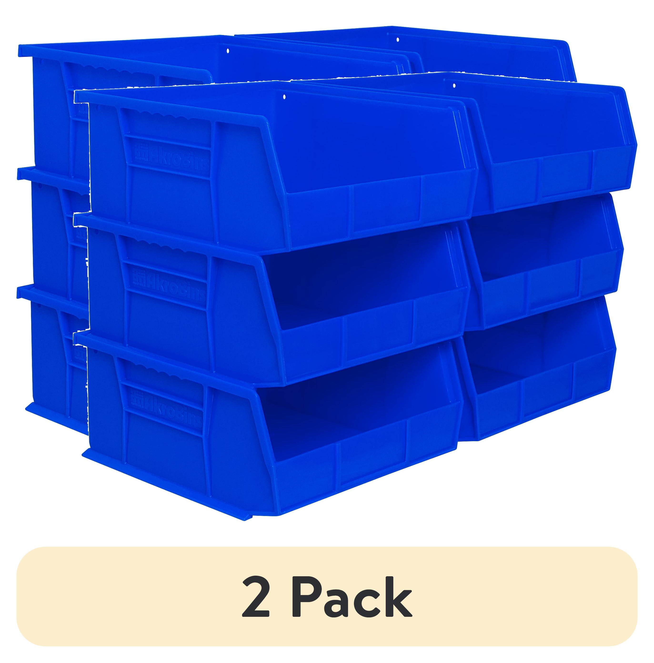 (2 pack) Akro-Mils Stackable Storage Bins, AkroBins 30235 Stacking ...