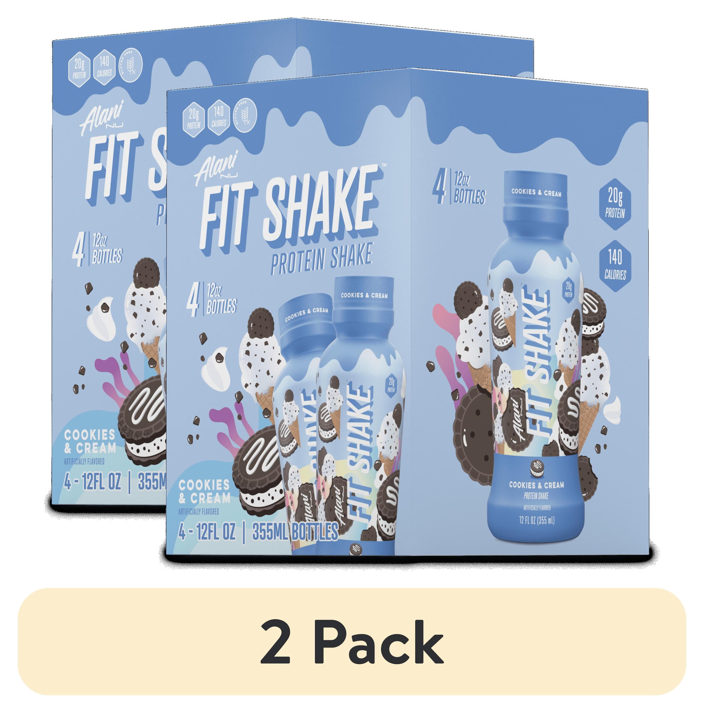 (2 pack) Alani Nu, Fit Shake, Protein Shake, Cookies and Cream, 20 ...