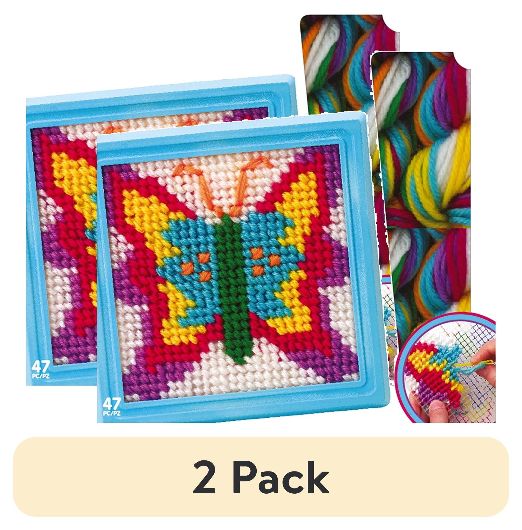 (2 pack) Alex Toys Simply Needlepoint Butterfly Craft Kit - Walmart.com