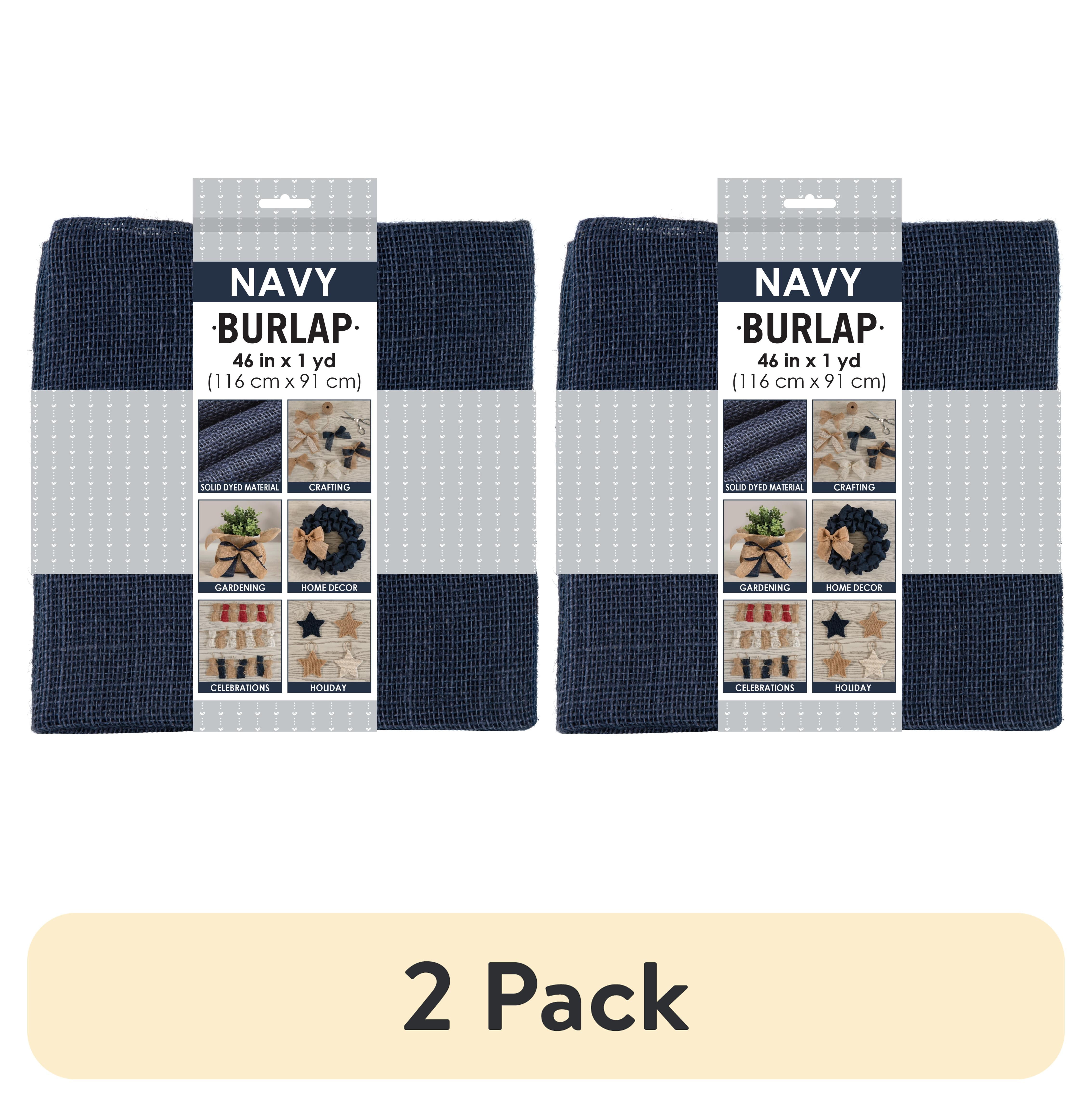 (2 pack) Allen Company Precut Natural Jute Burlap, Finished Edges, 46"W ...